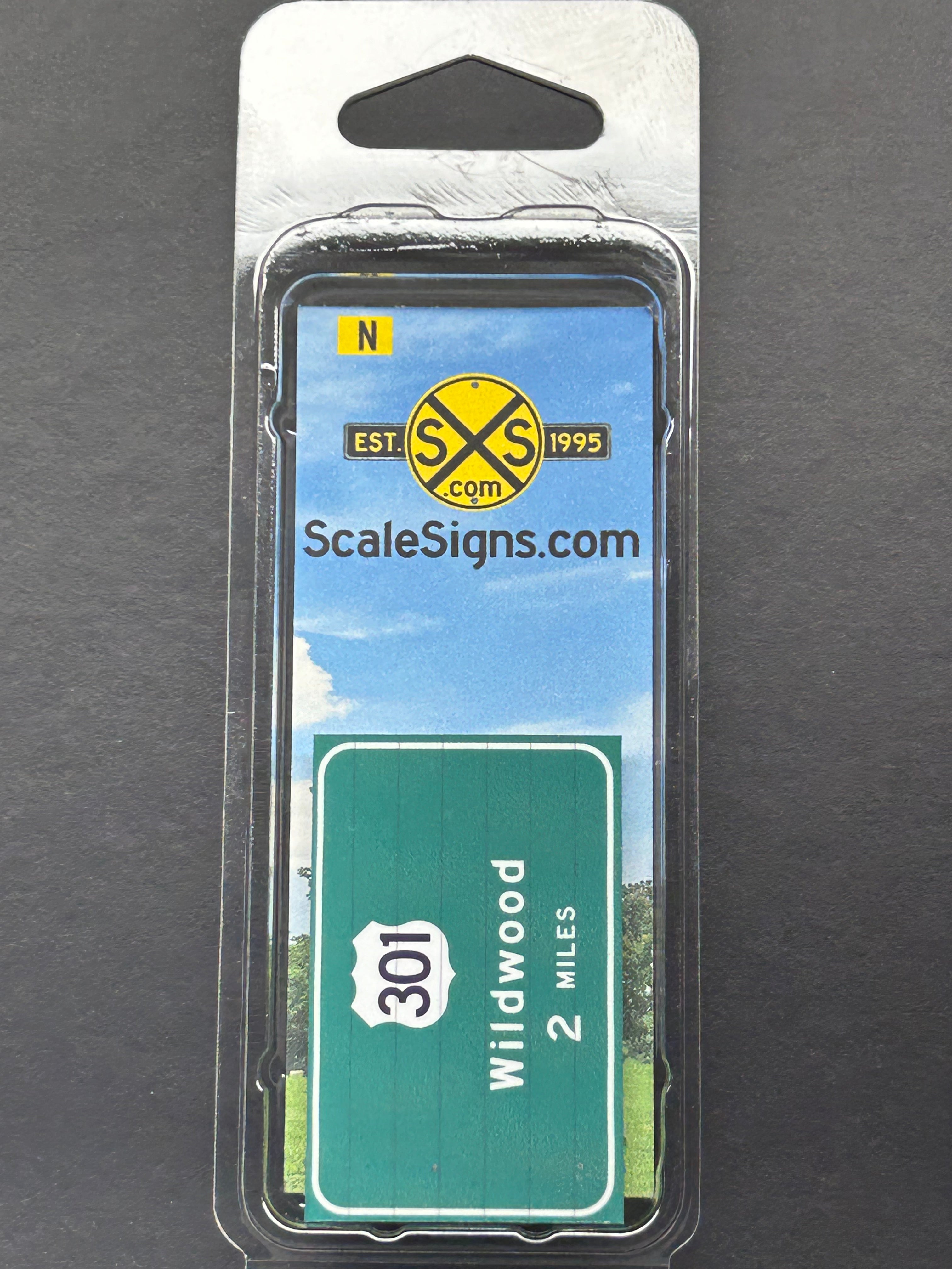 HO-1765 1:87 HO Scale Highway Signs – ScaleSigns.com