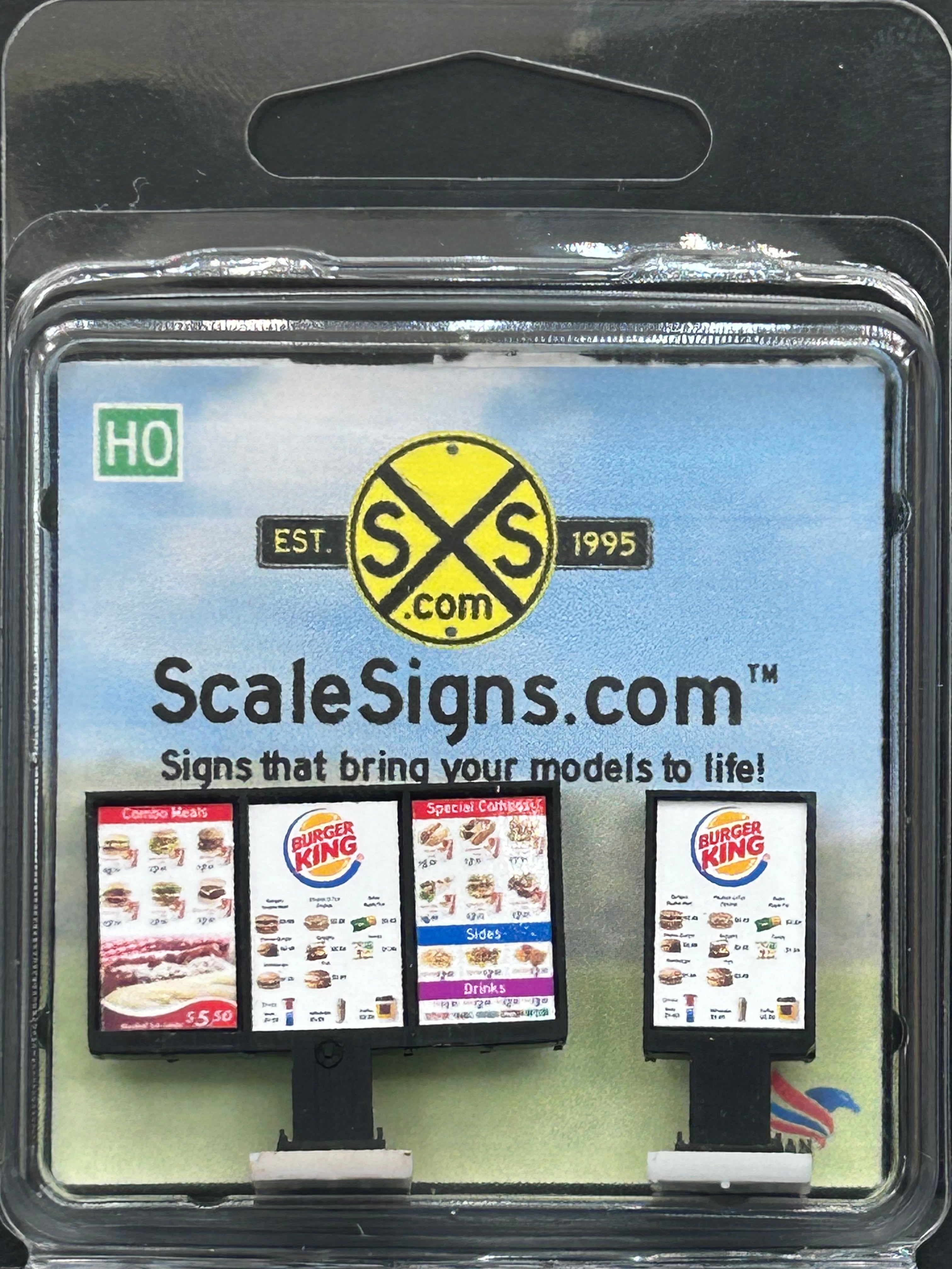 Scale Detailed Model Street and Railroad Signs in 1:87 HO Scale ...