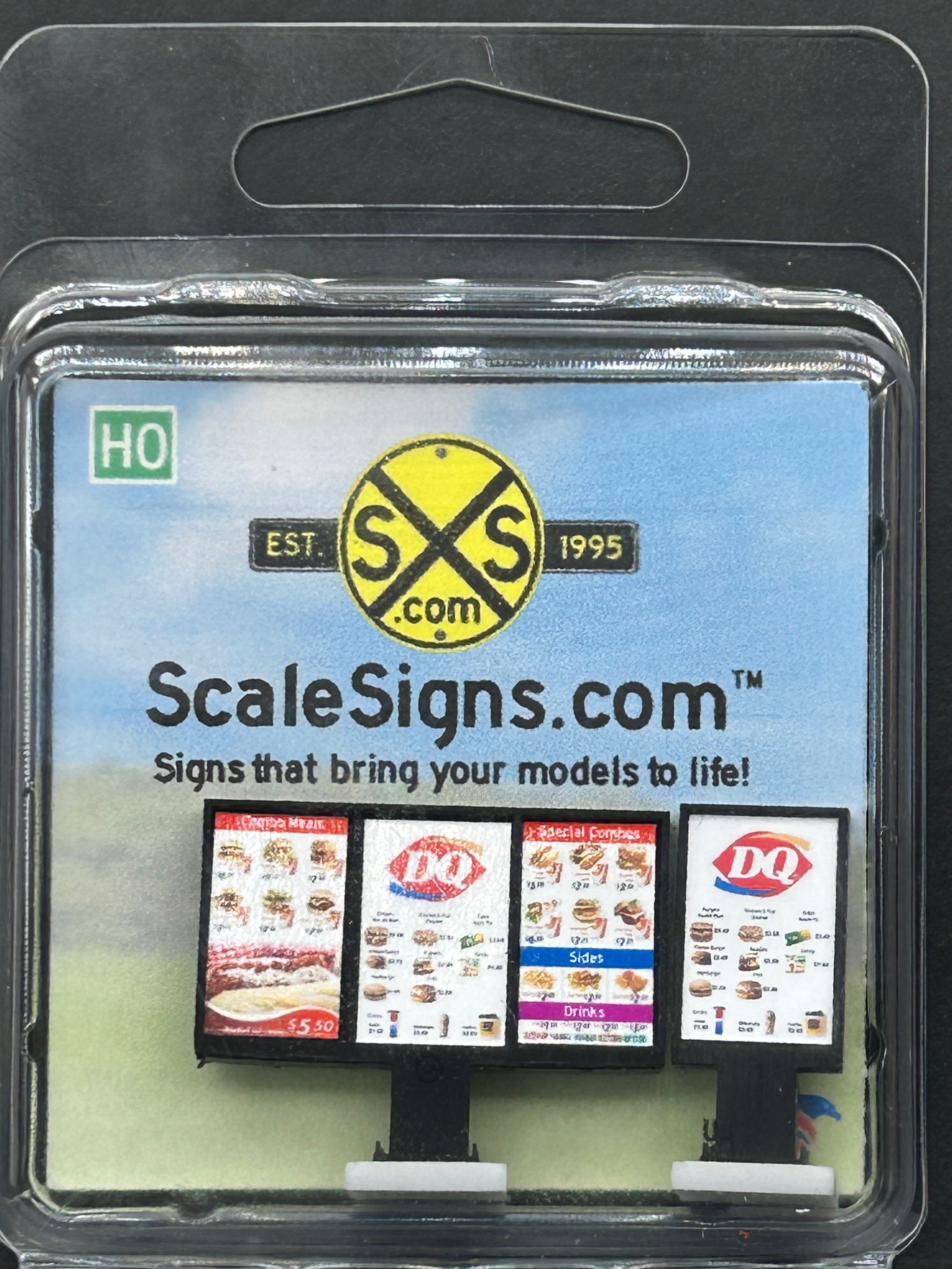 Scale Detailed Model Street and Railroad Signs in 1:87 HO Scale ...