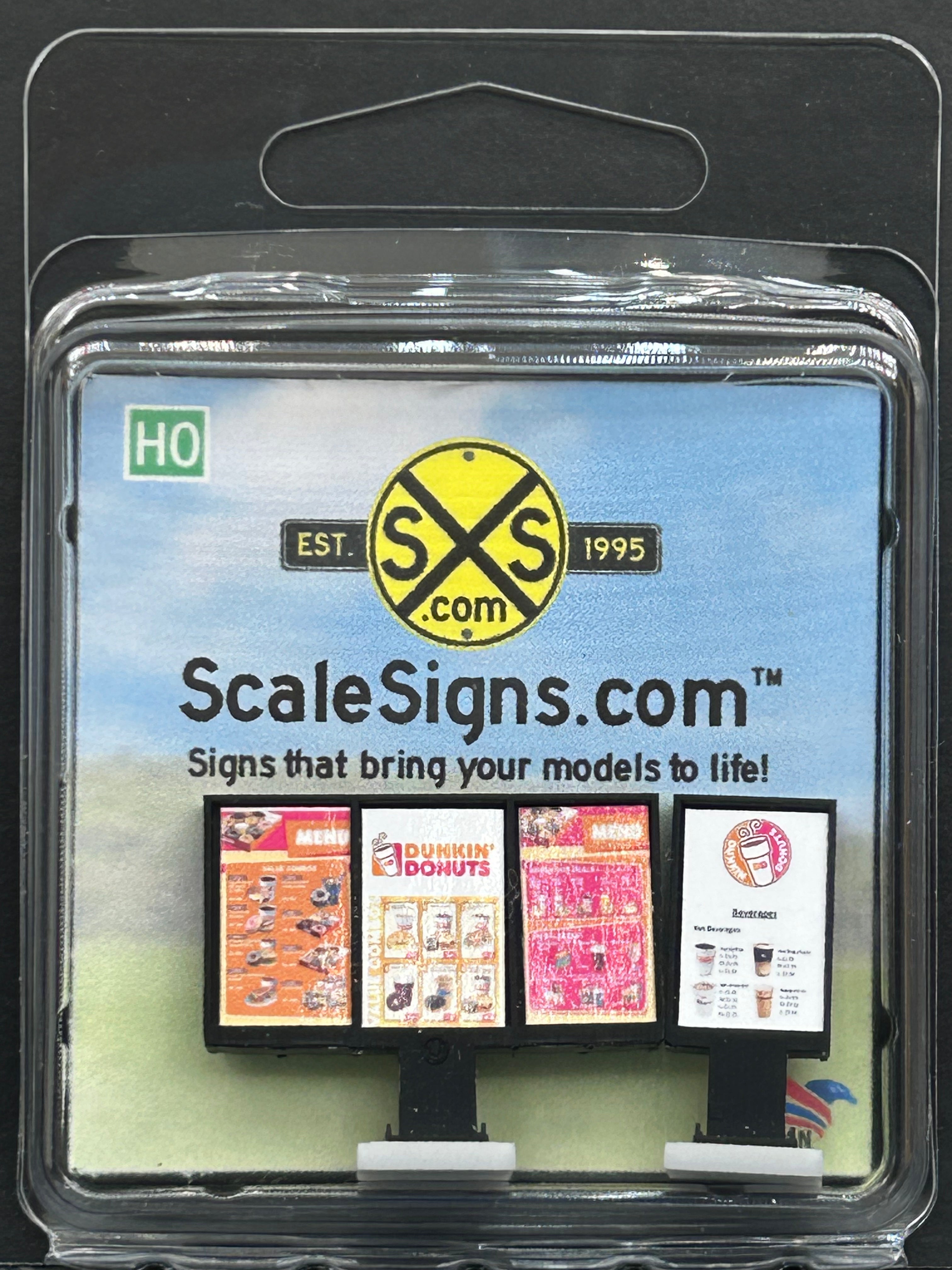 Scale Detailed Model Street and Railroad Signs in 1:87 HO Scale ...