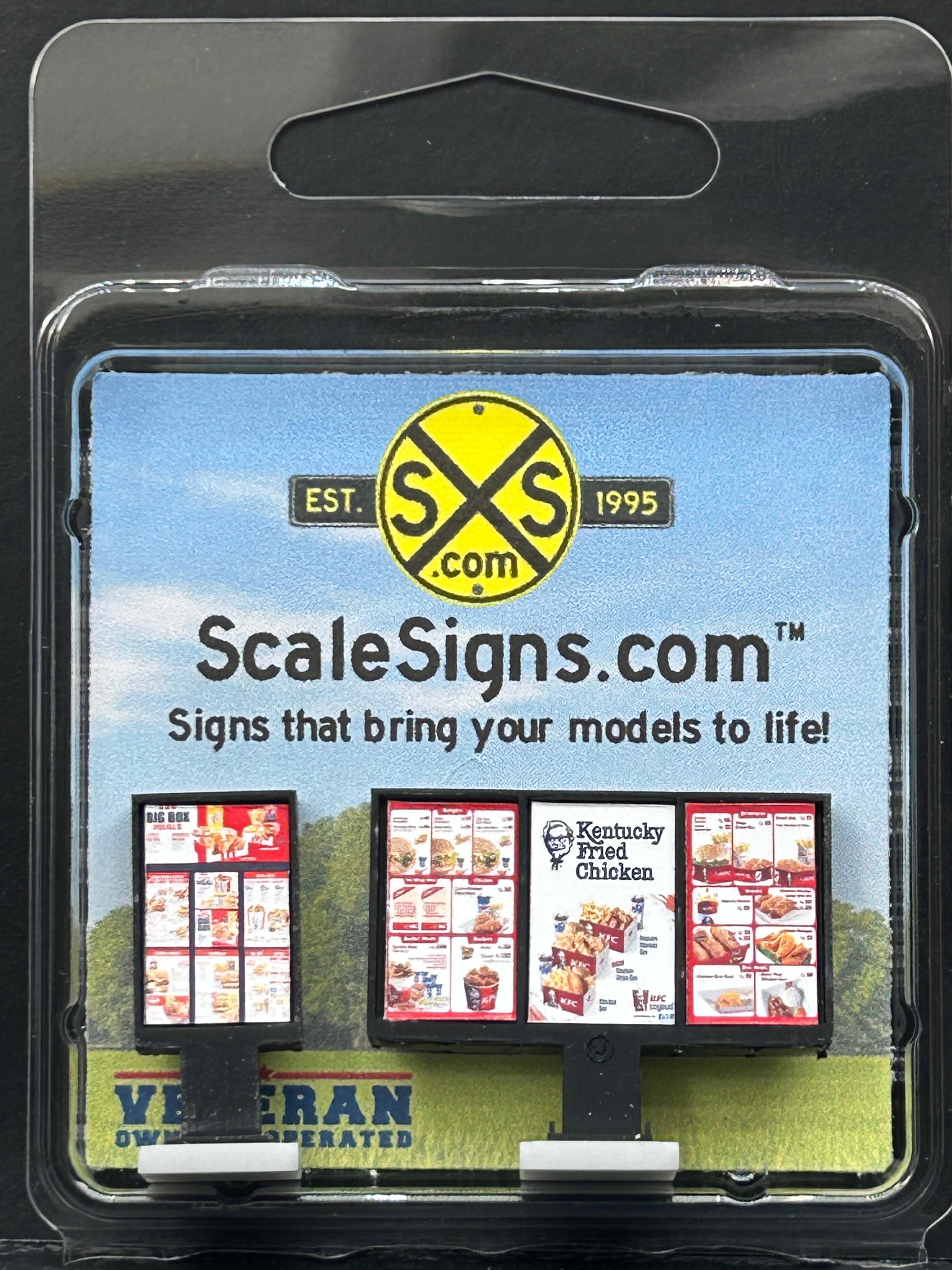 Scale Detailed Model Street and Railroad Signs in 1:87 HO Scale ...