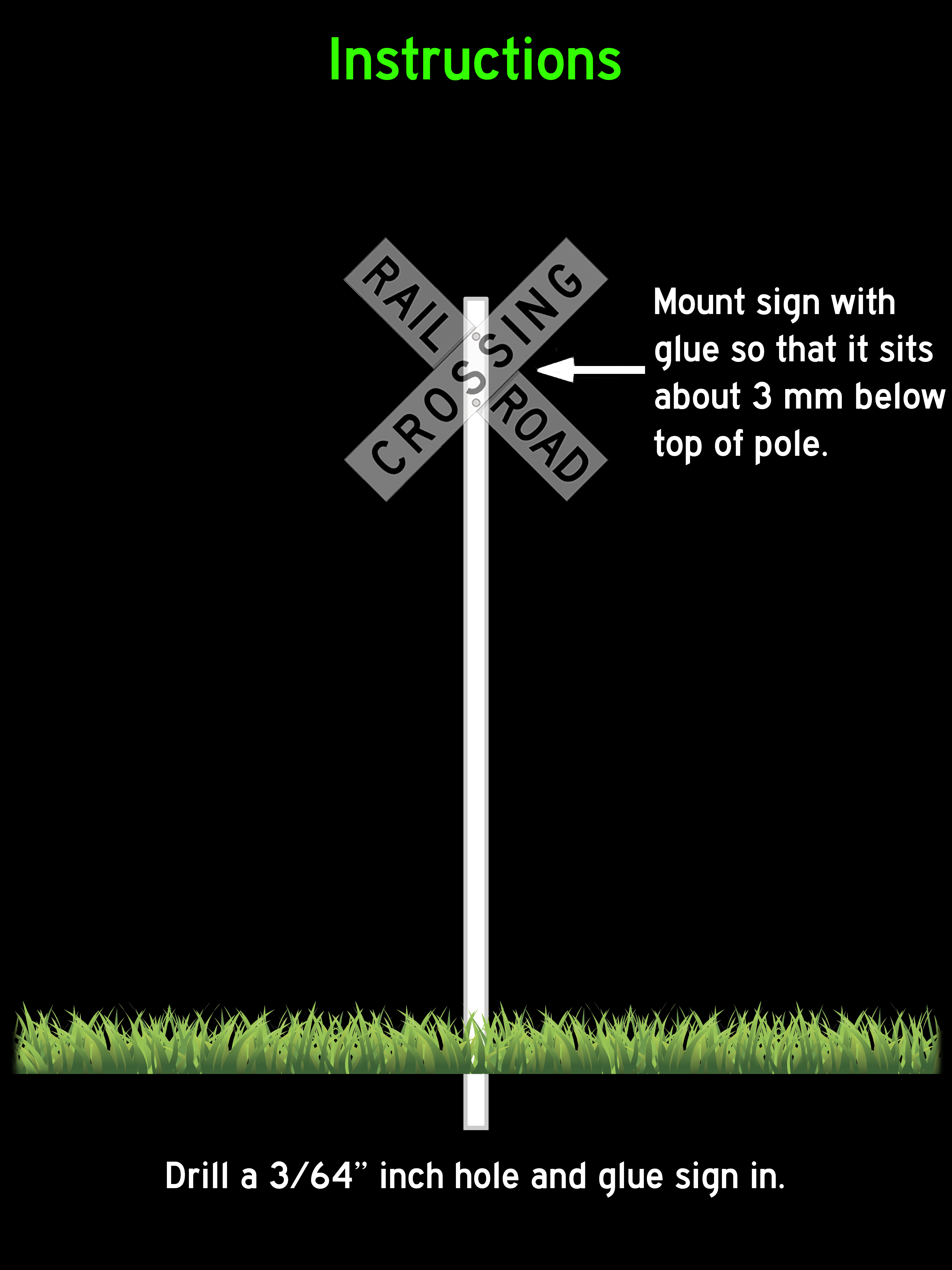 HO Scale Detailed Model Street & Railroad Traffic Road Signs in 1:87 ...