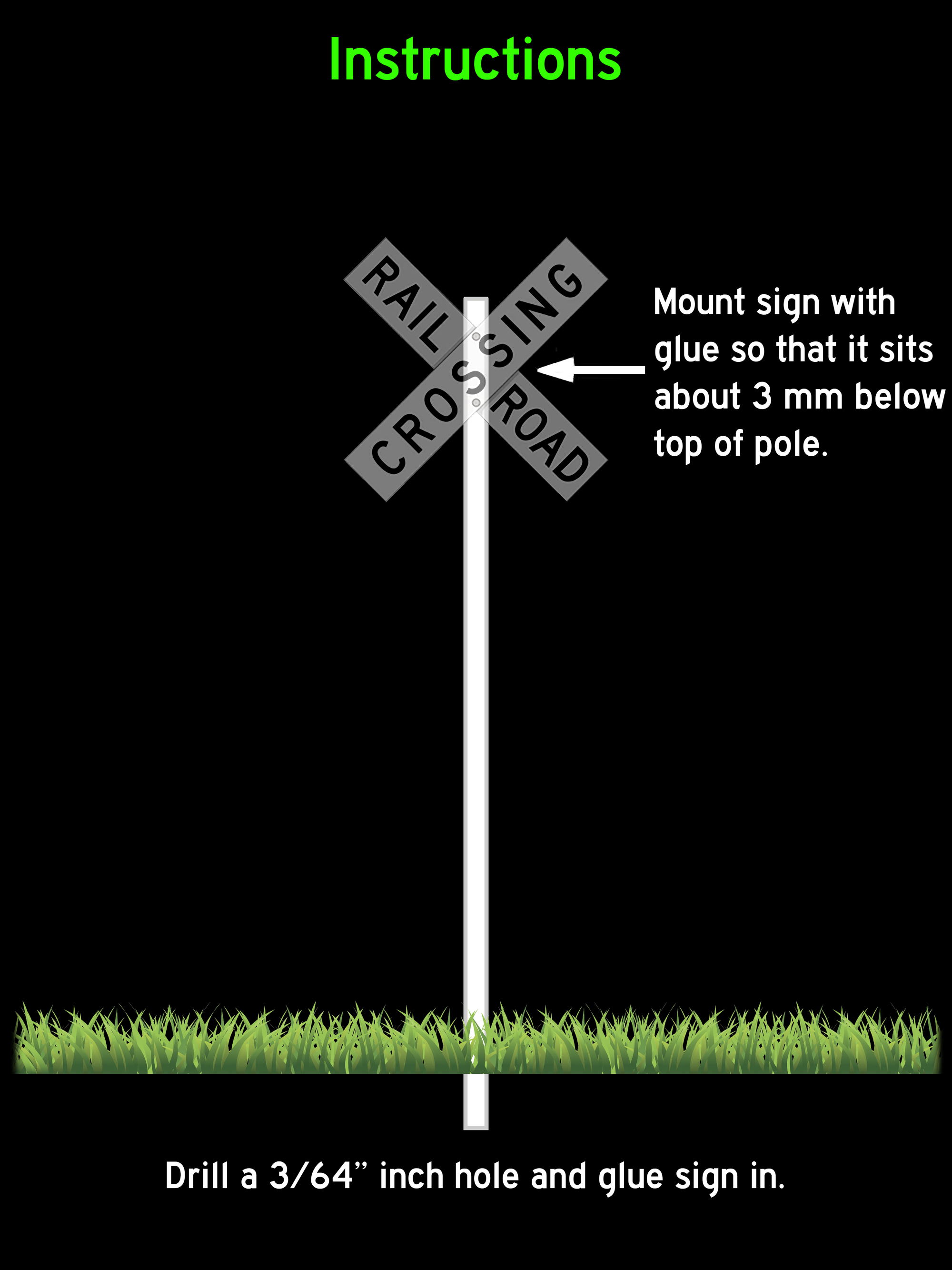 HO Scale Detailed Model Street & Railroad Traffic Road Signs in 1:87 ...