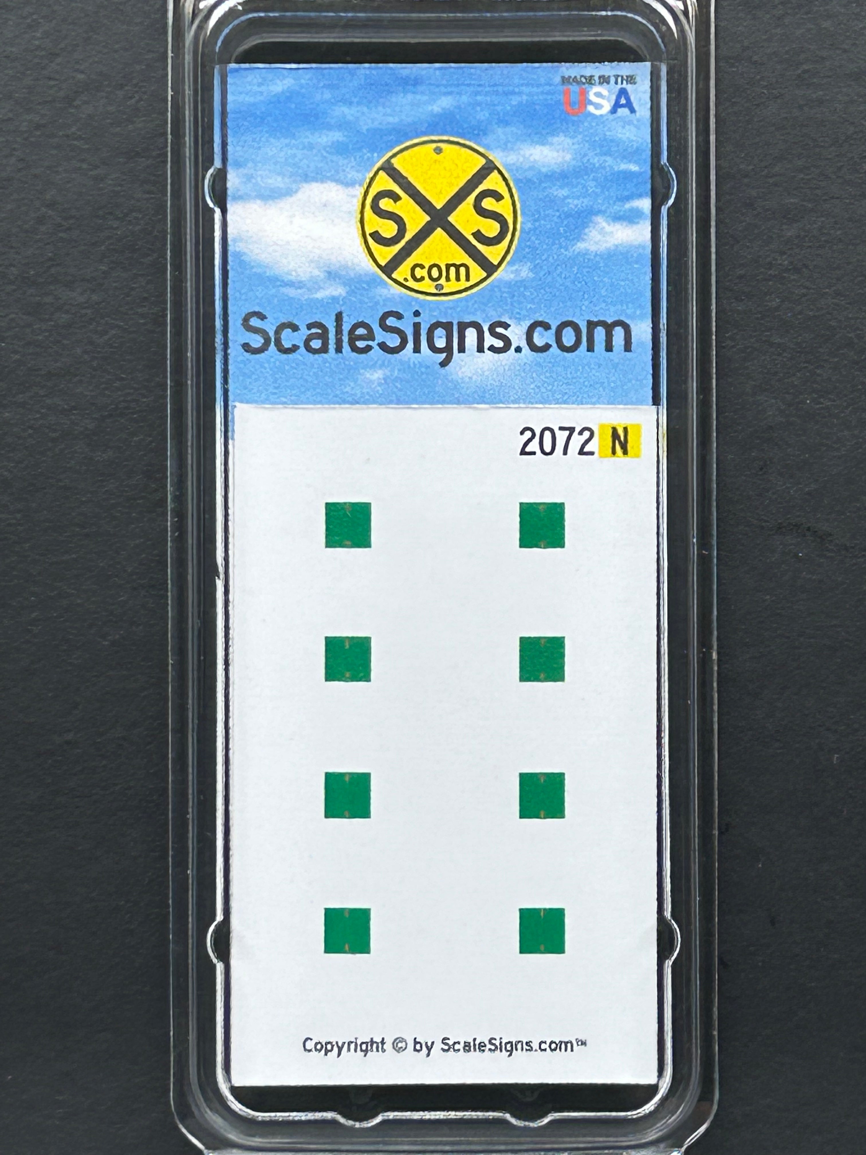 1:160 N Scale Railroad Signs – ScaleSigns.com