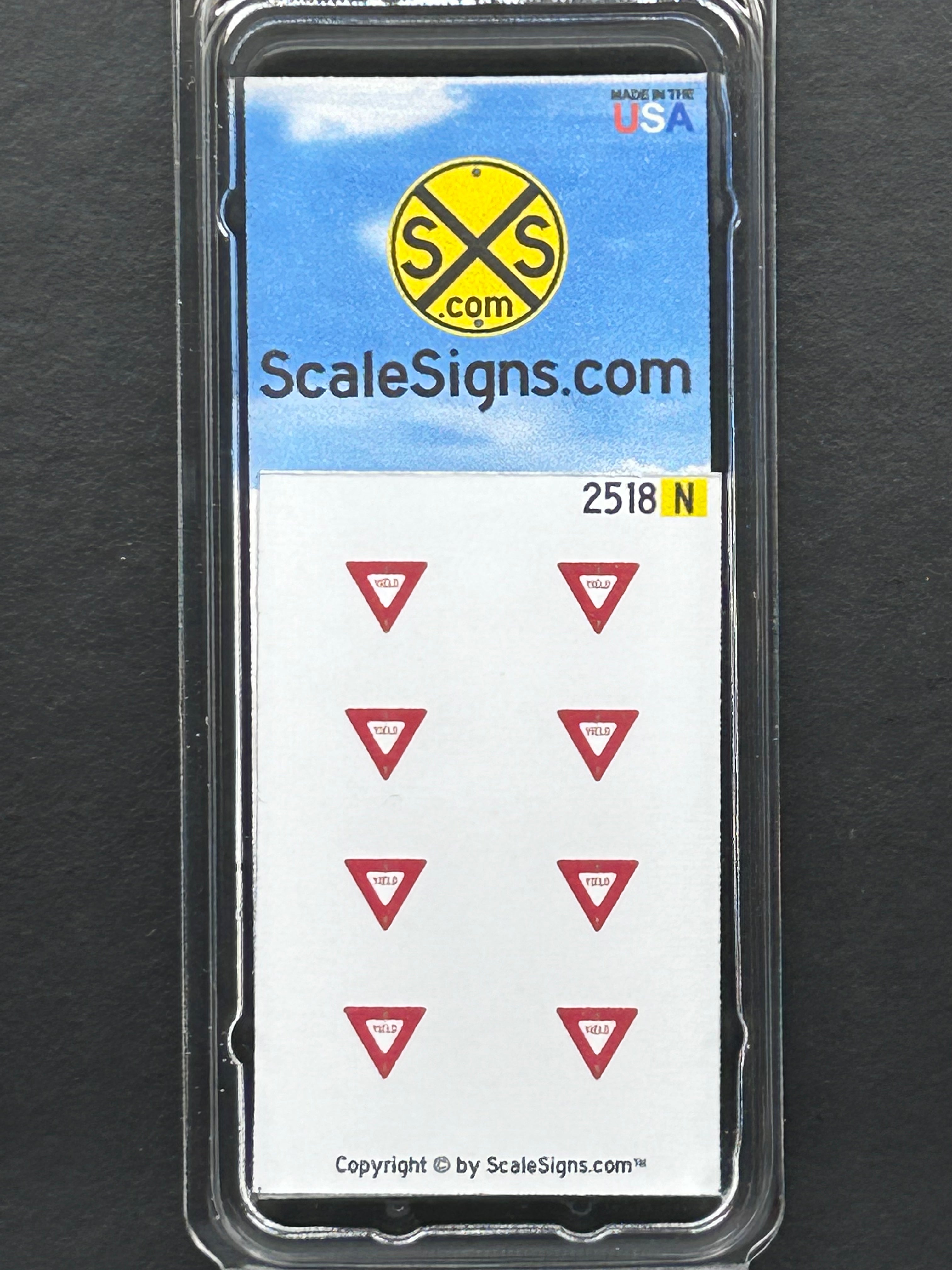1:160 N Scale Stop & Prohibited Signs – ScaleSigns.com