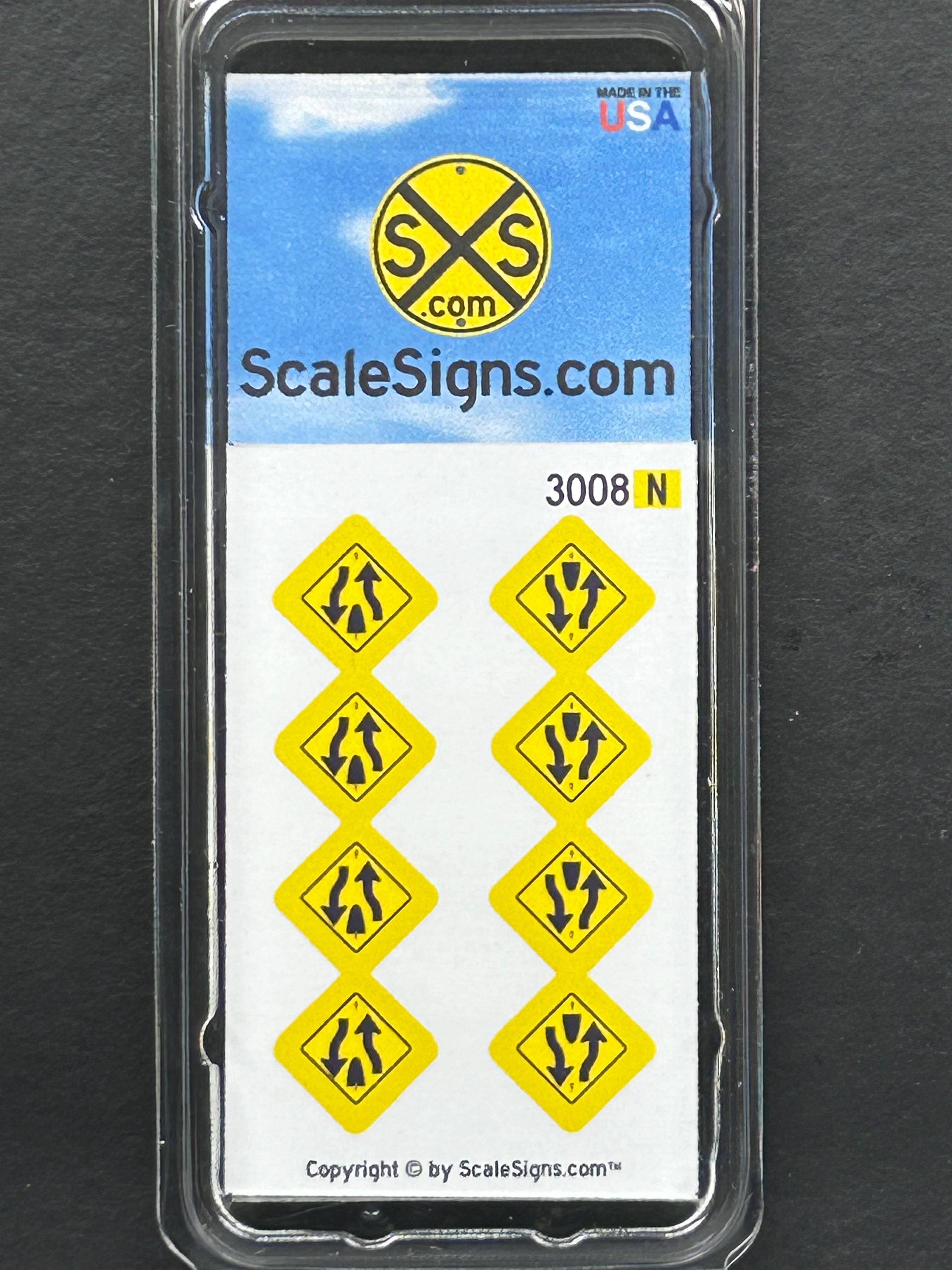1:160 N Scale General Warning Signs – ScaleSigns.com