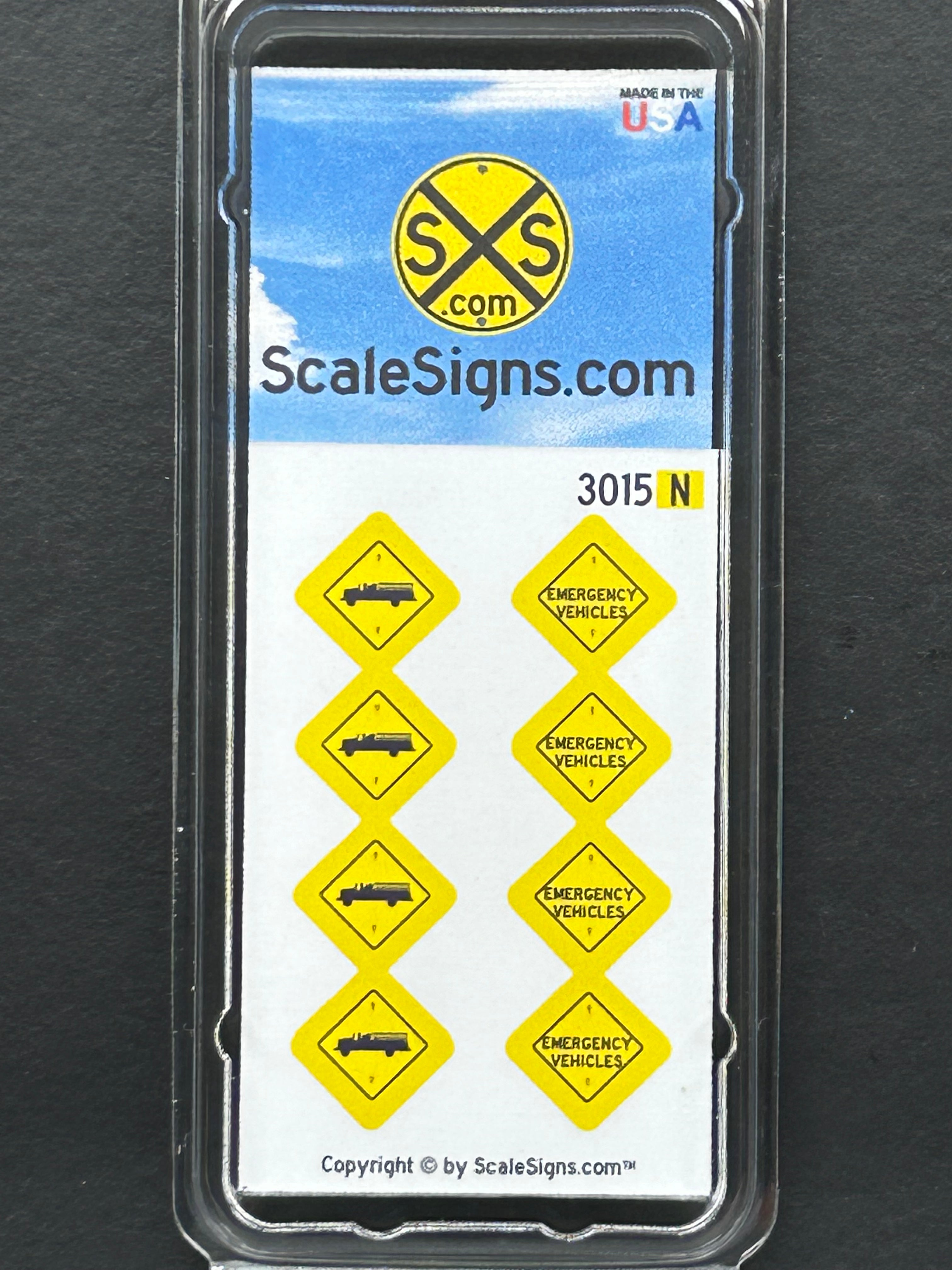 Scale Detailed Model Street and Railroad Signs in 1:160 N Scale ...