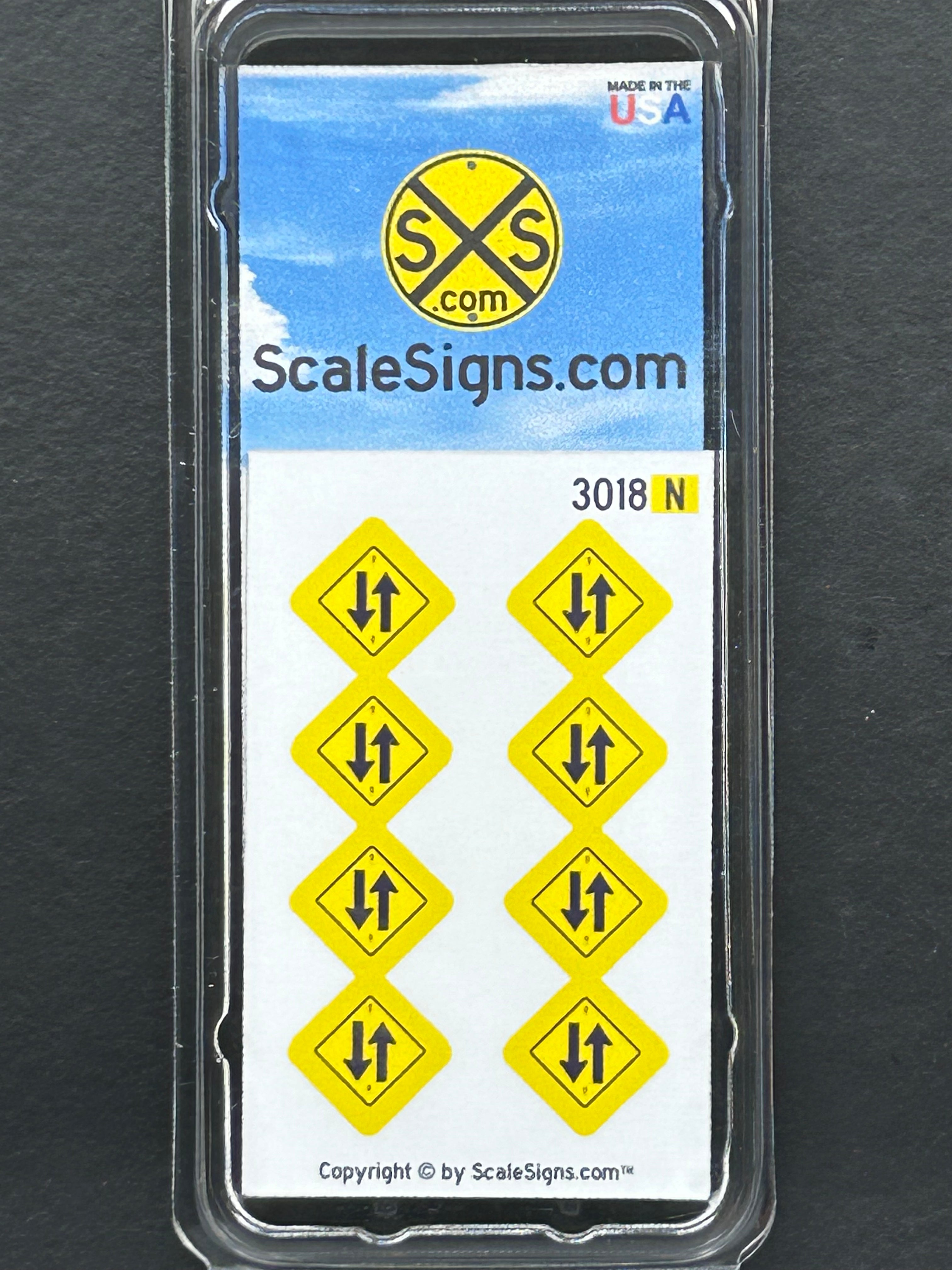 1:160 N Scale General Warning Signs – ScaleSigns.com
