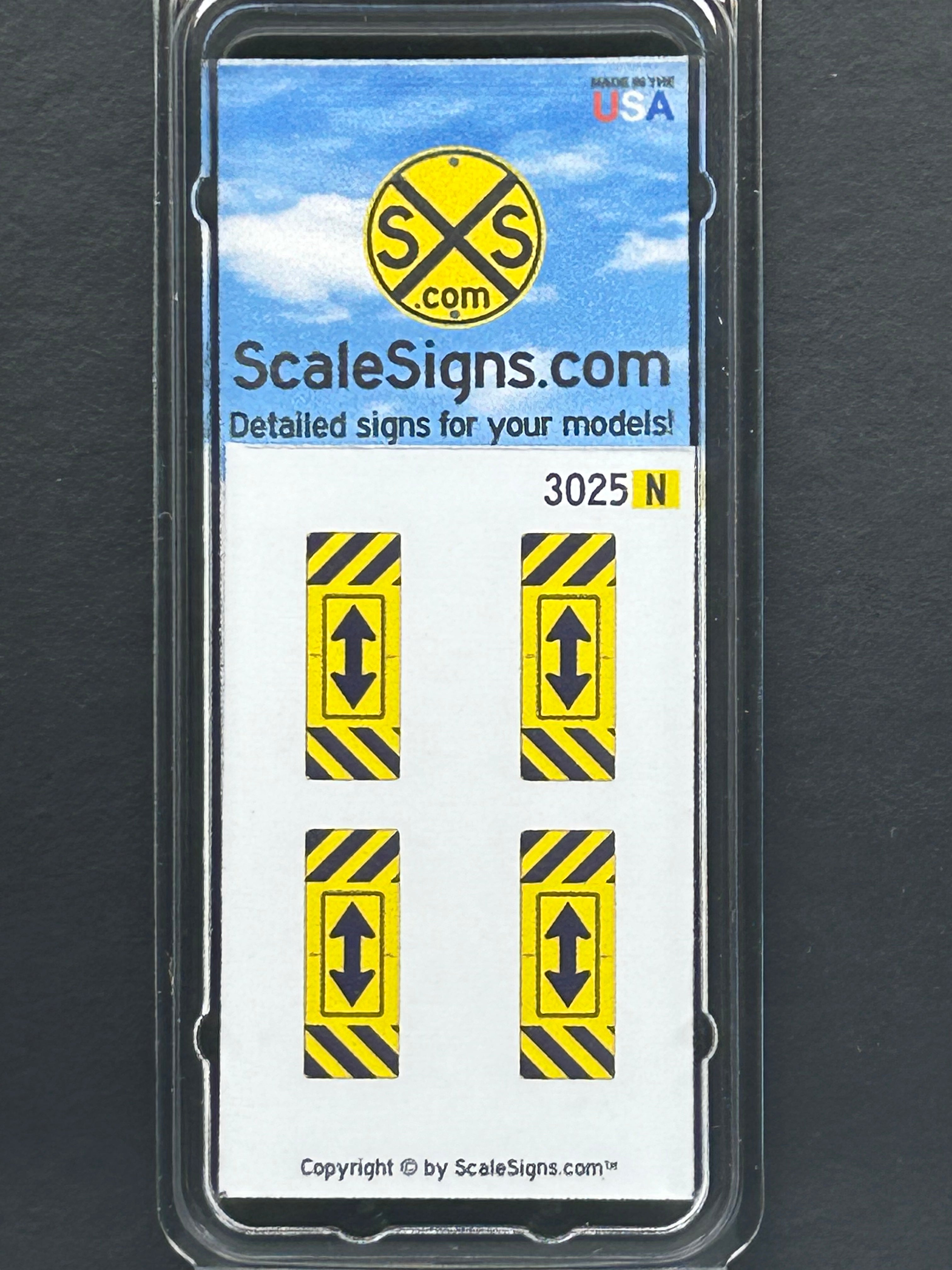 Scale Detailed Model Street and Railroad Signs in 1:160 N Scale ...