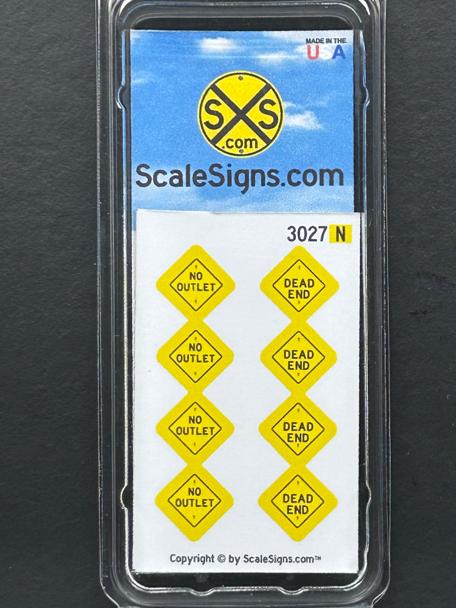 1:160 N Scale General Warning Signs| ScaleSigns.com