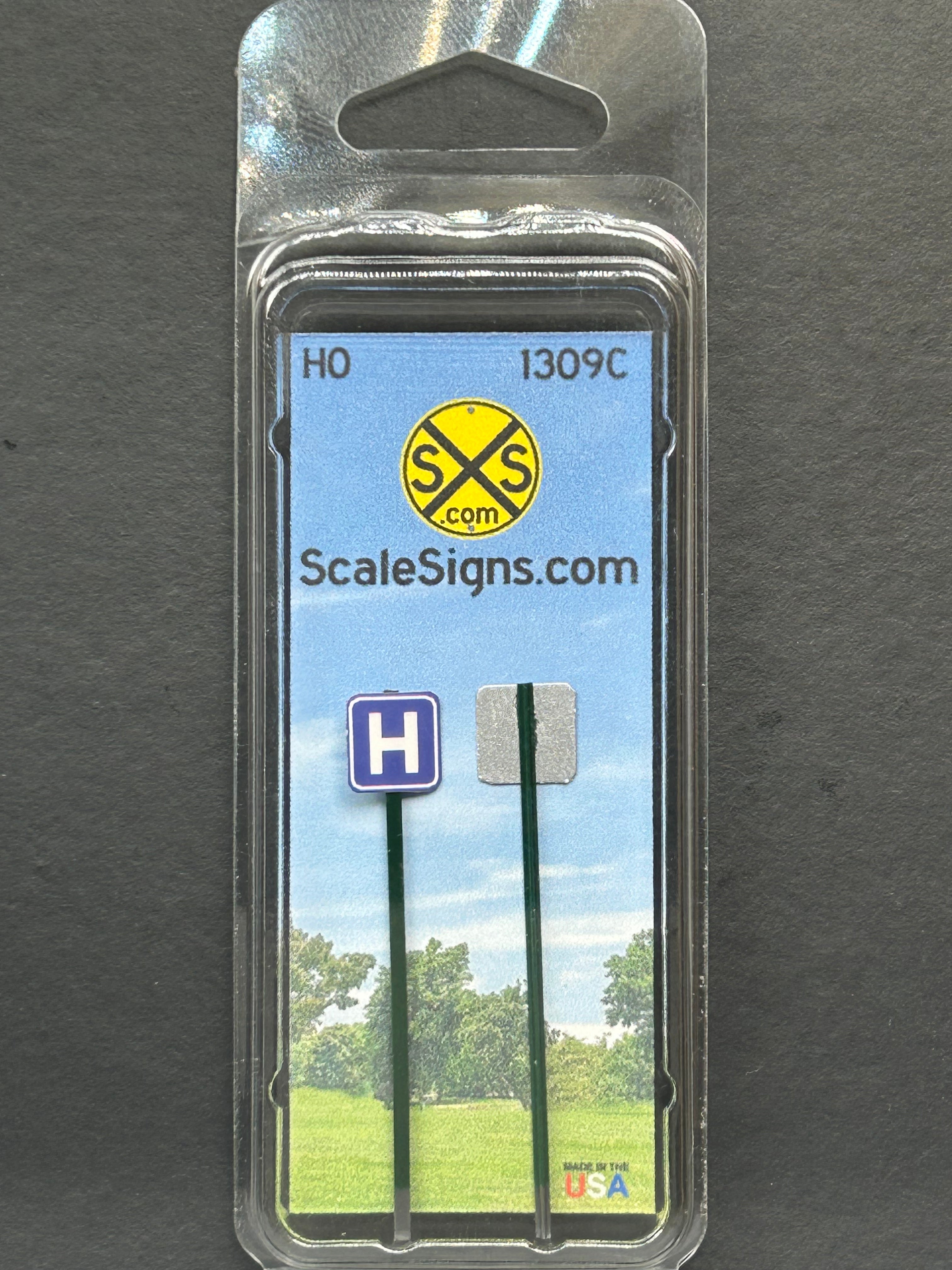 Scale Detailed Model Street and Railroad Signs in 1:87 HO – ScaleSigns.com