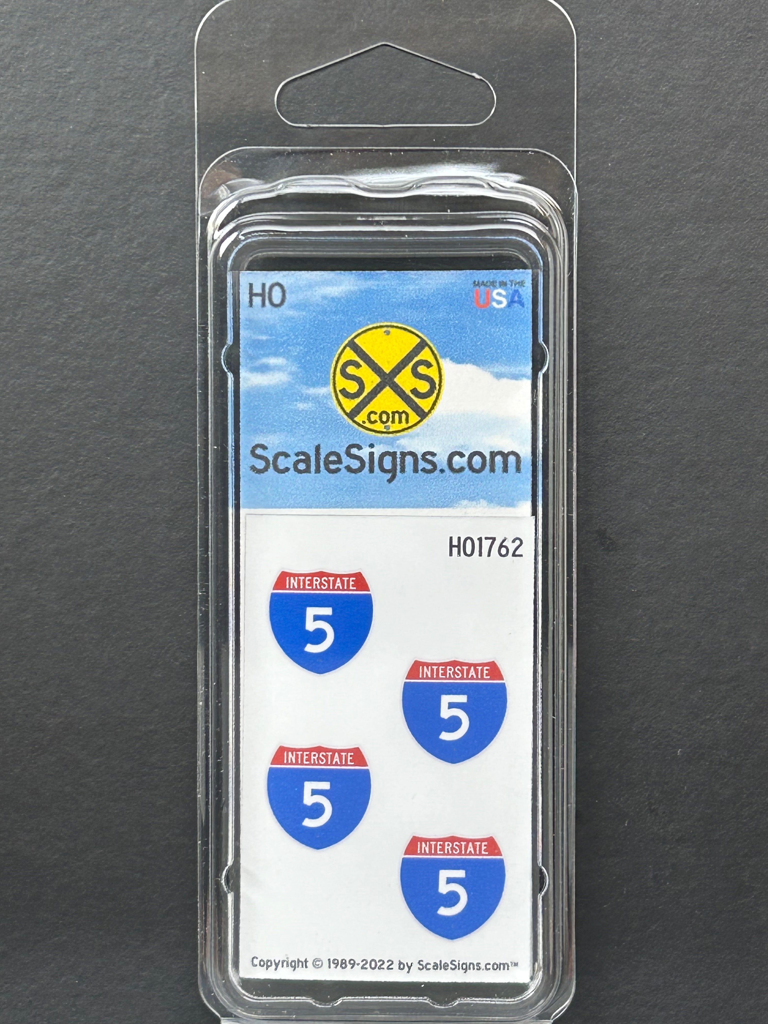 HO-1762 1:87 HO Scale Highway Signs – ScaleSigns.com