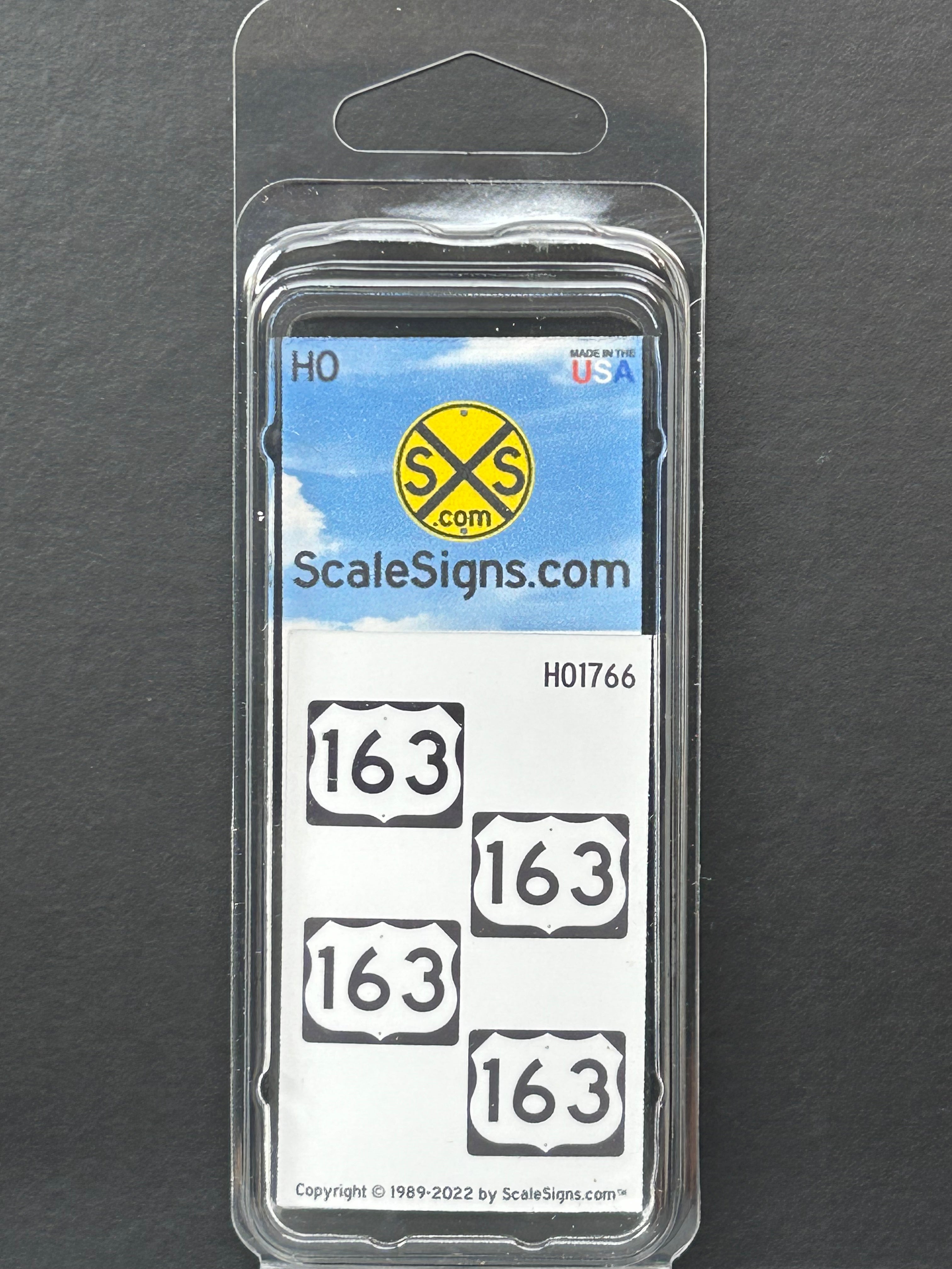 HO-1766 1:87 HO Scale Highway Signs – ScaleSigns.com