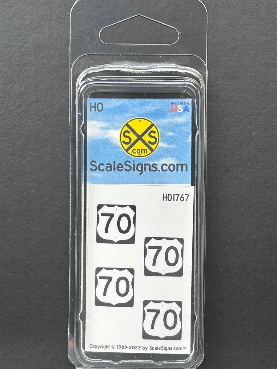HO-1767 1:87 HO Scale Highway Signs| ScaleSigns.com