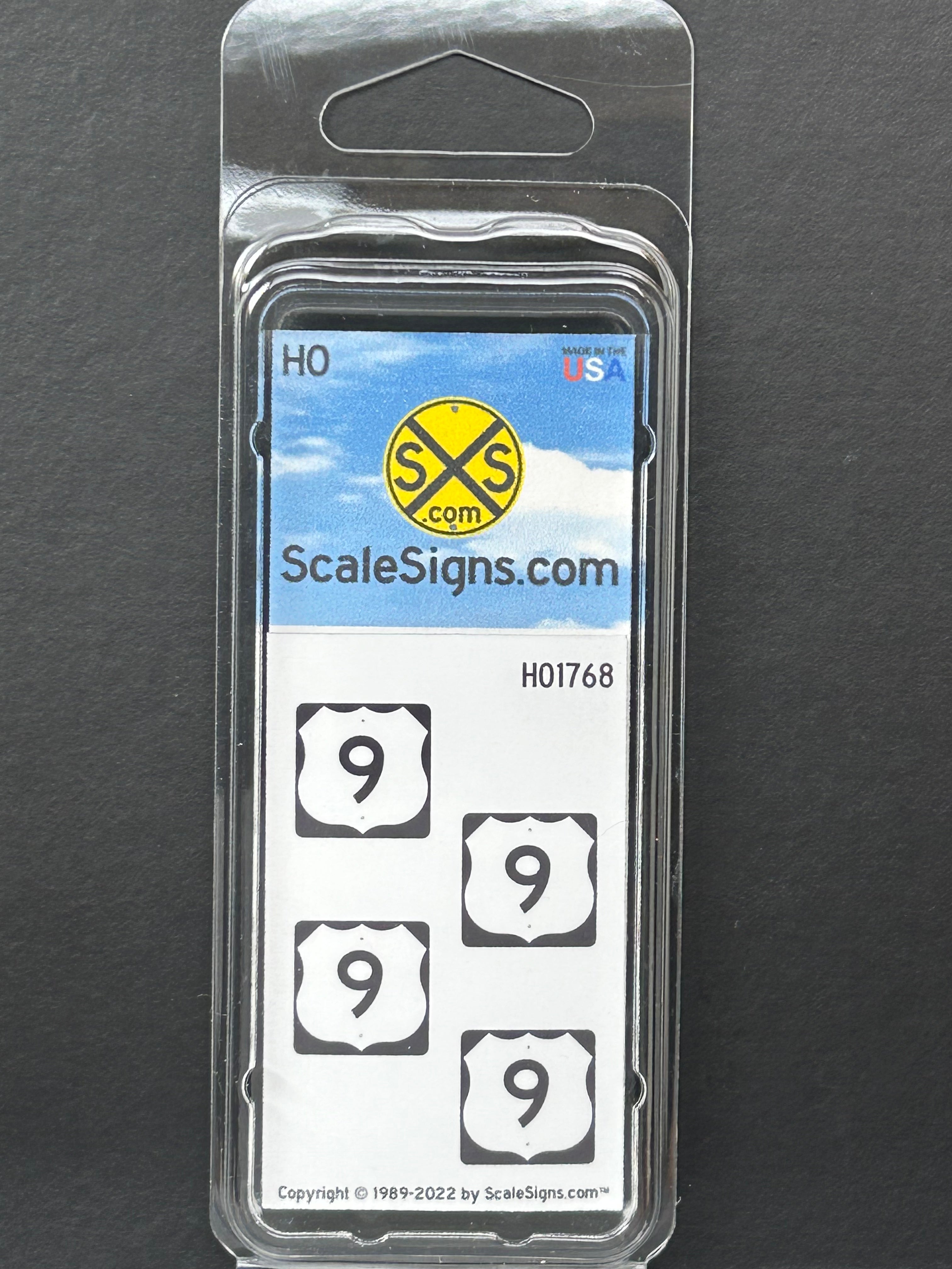 HO-1768 1:87 HO Scale Highway Signs – ScaleSigns.com