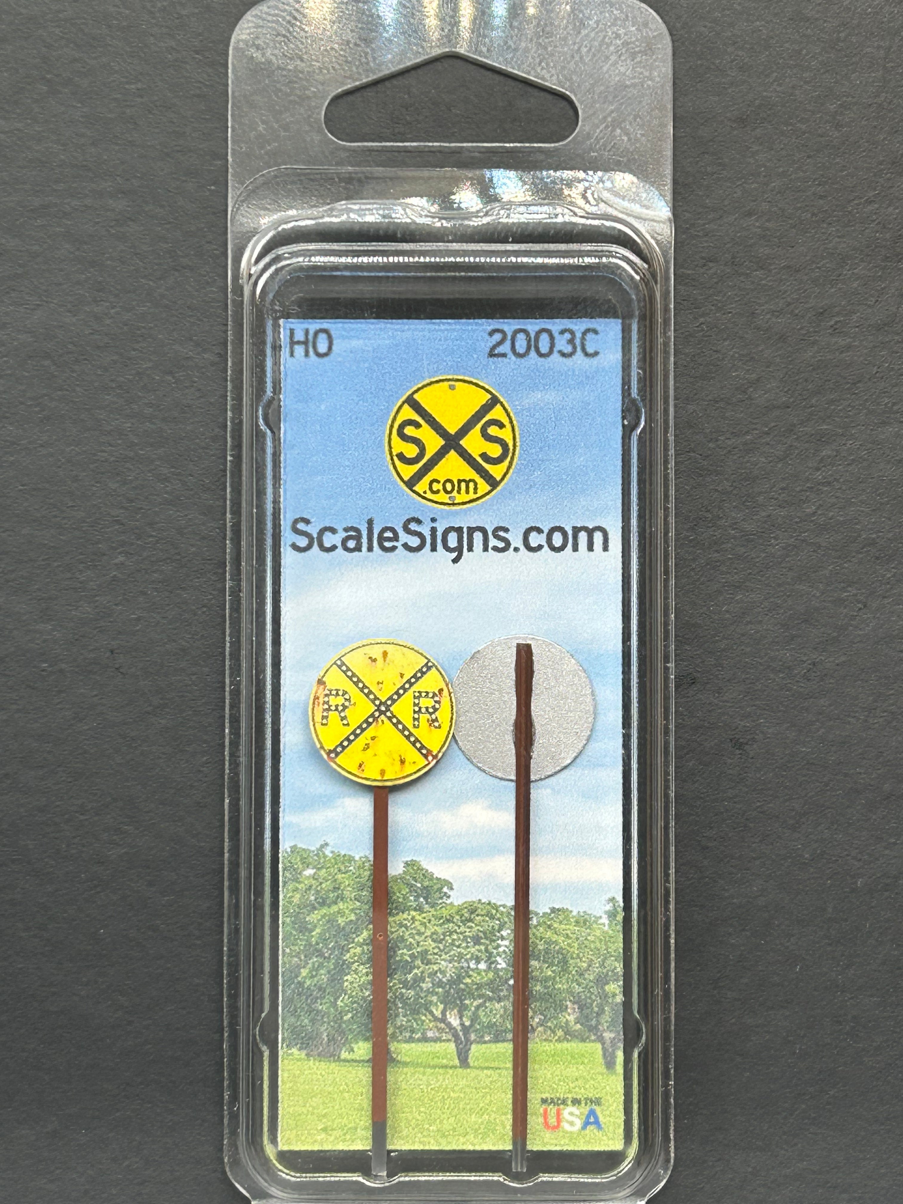 Scale Detailed Model Street and Railroad Signs in 1:87 HO – ScaleSigns.com