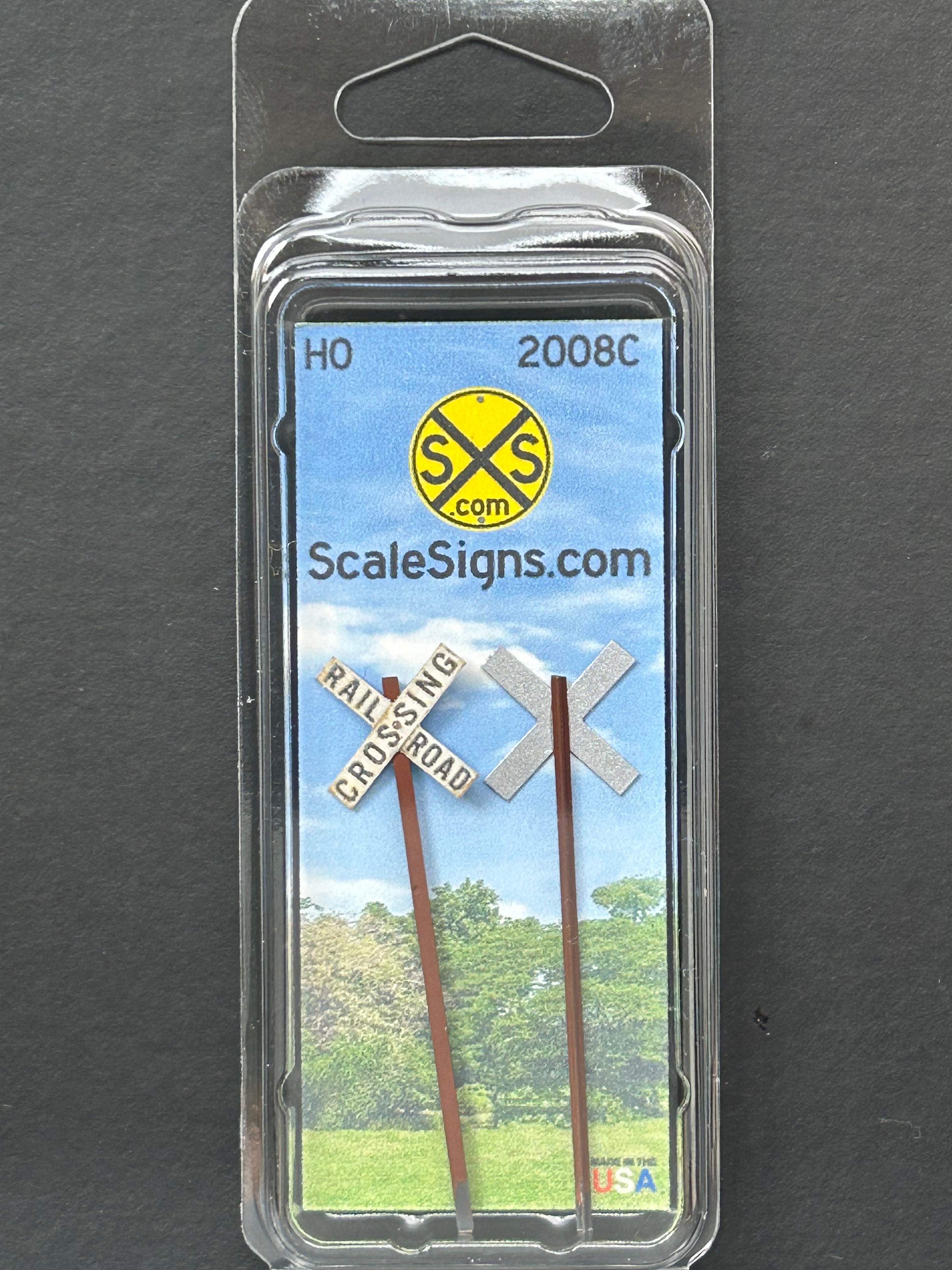 Scale Detailed Model Street and Railroad Signs in 1:87 HO – ScaleSigns.com