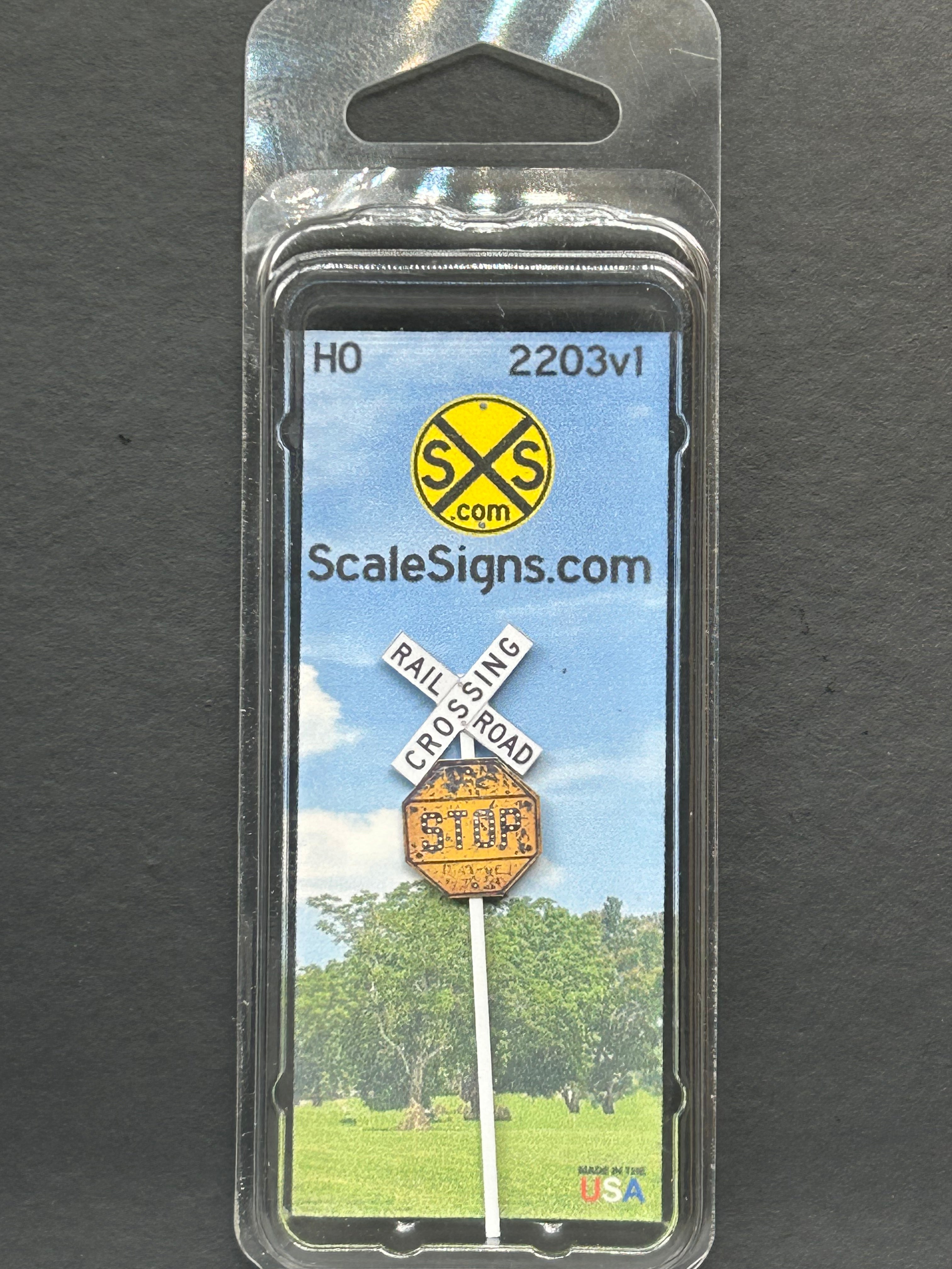 Scale Detailed Model Street and Railroad Signs in 1:87 HO – ScaleSigns.com