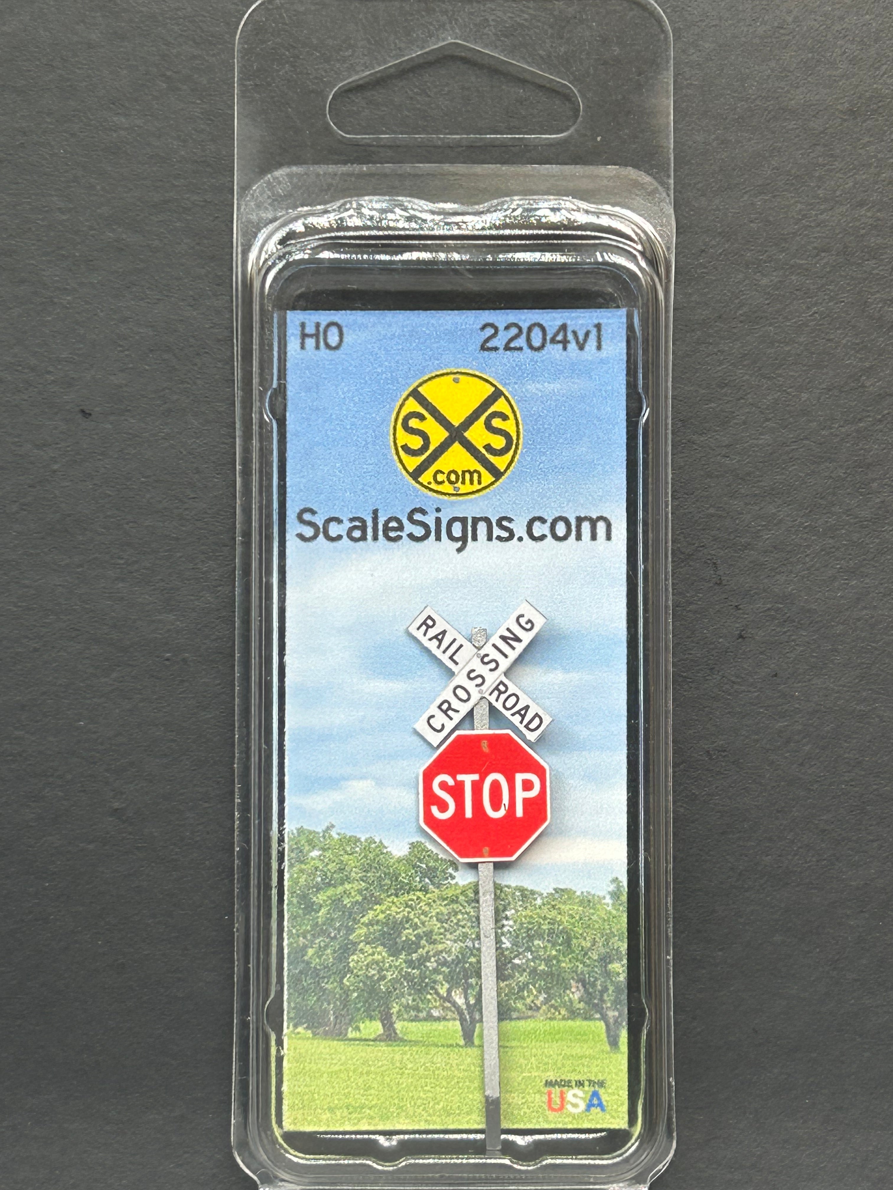Scale Detailed Model Street and Railroad Signs in 1:87 HO – ScaleSigns.com