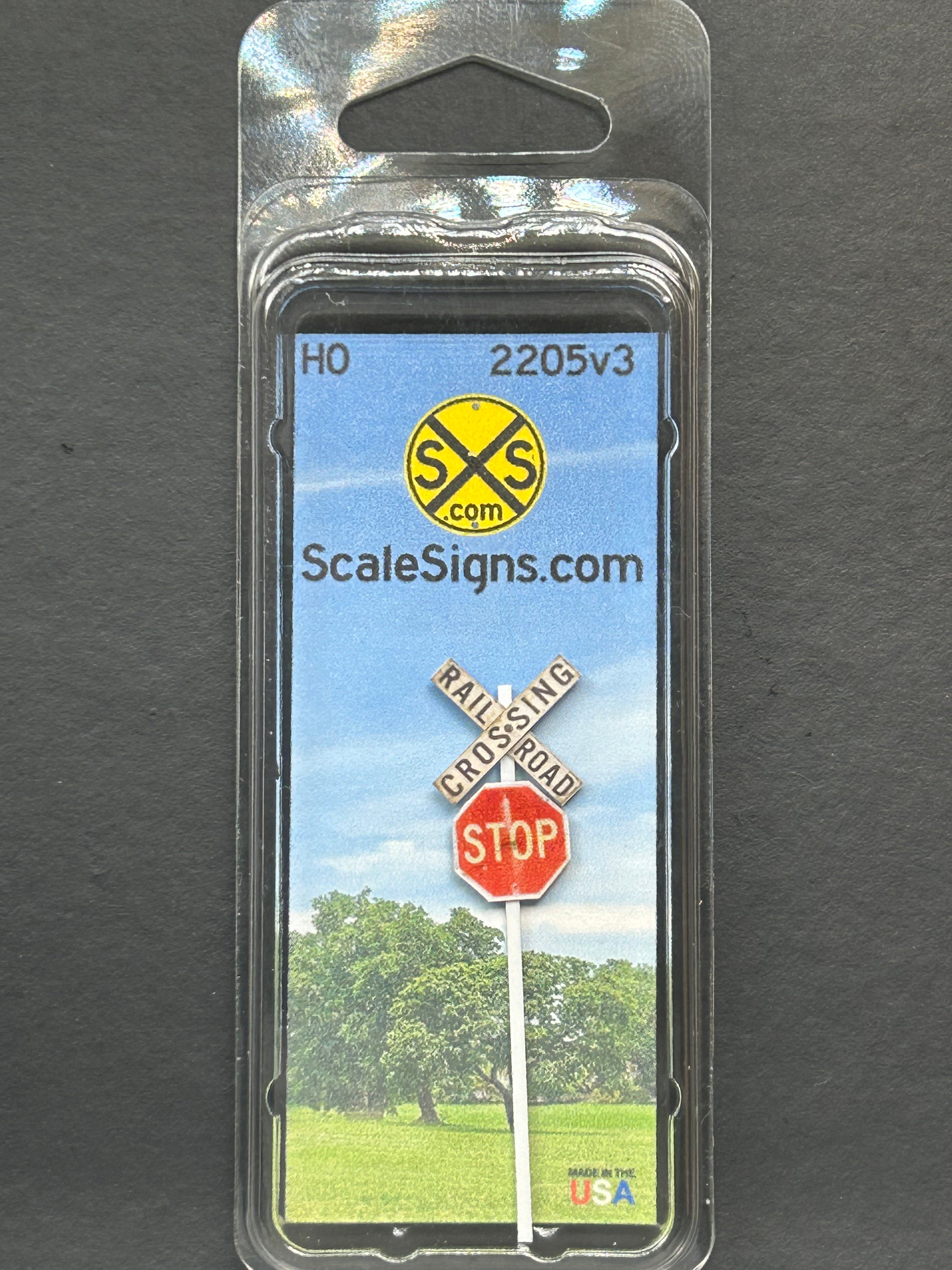 Scale Detailed Model Street and Railroad Signs in 1:87 HO – ScaleSigns.com