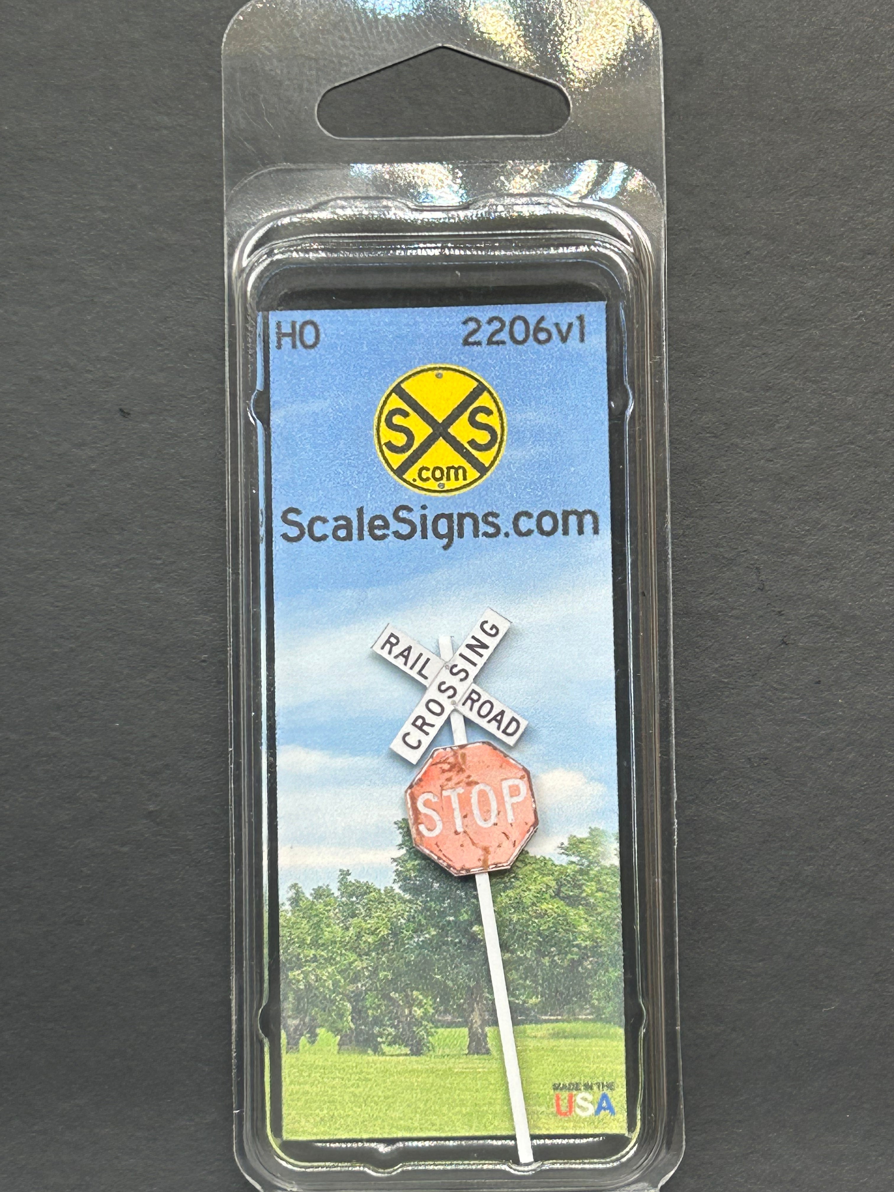Scale Detailed Model Street and Railroad Signs in 1:87 HO – ScaleSigns.com