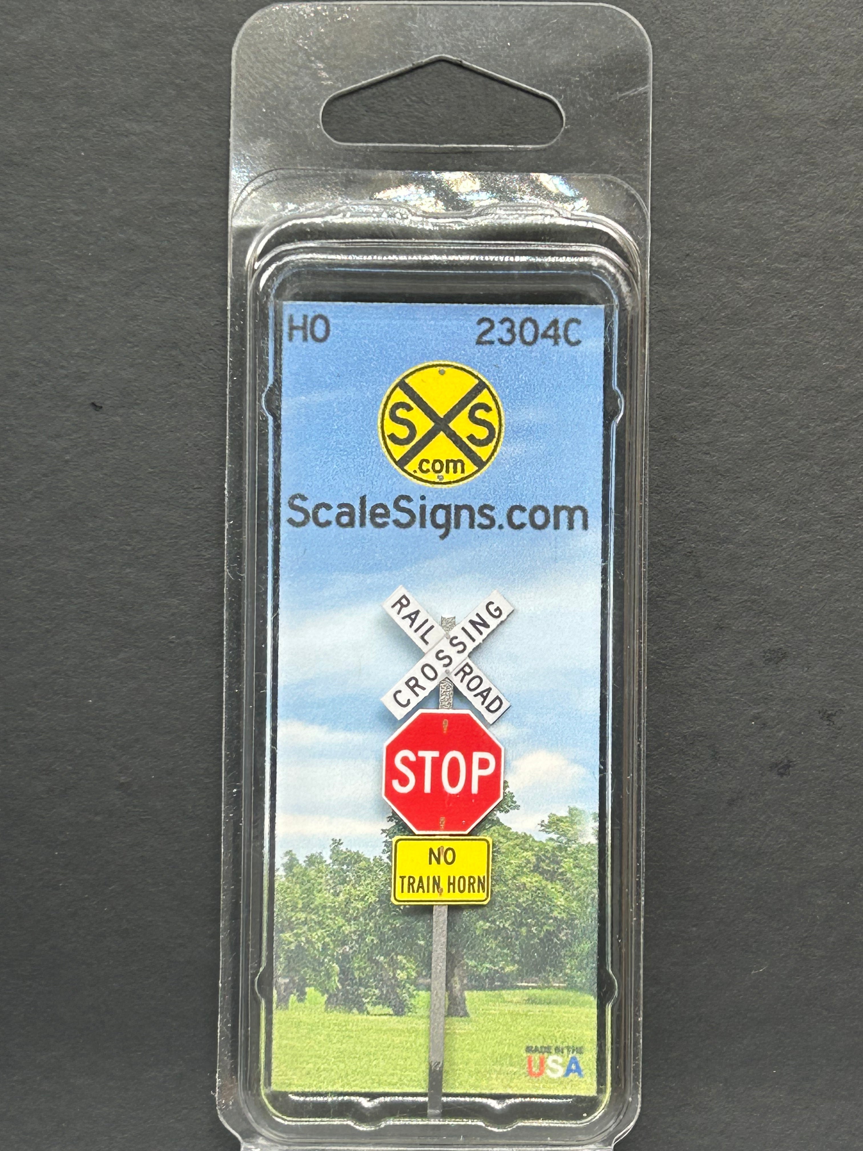Scale Detailed Model Street and Railroad Signs in 1:87 HO – ScaleSigns.com