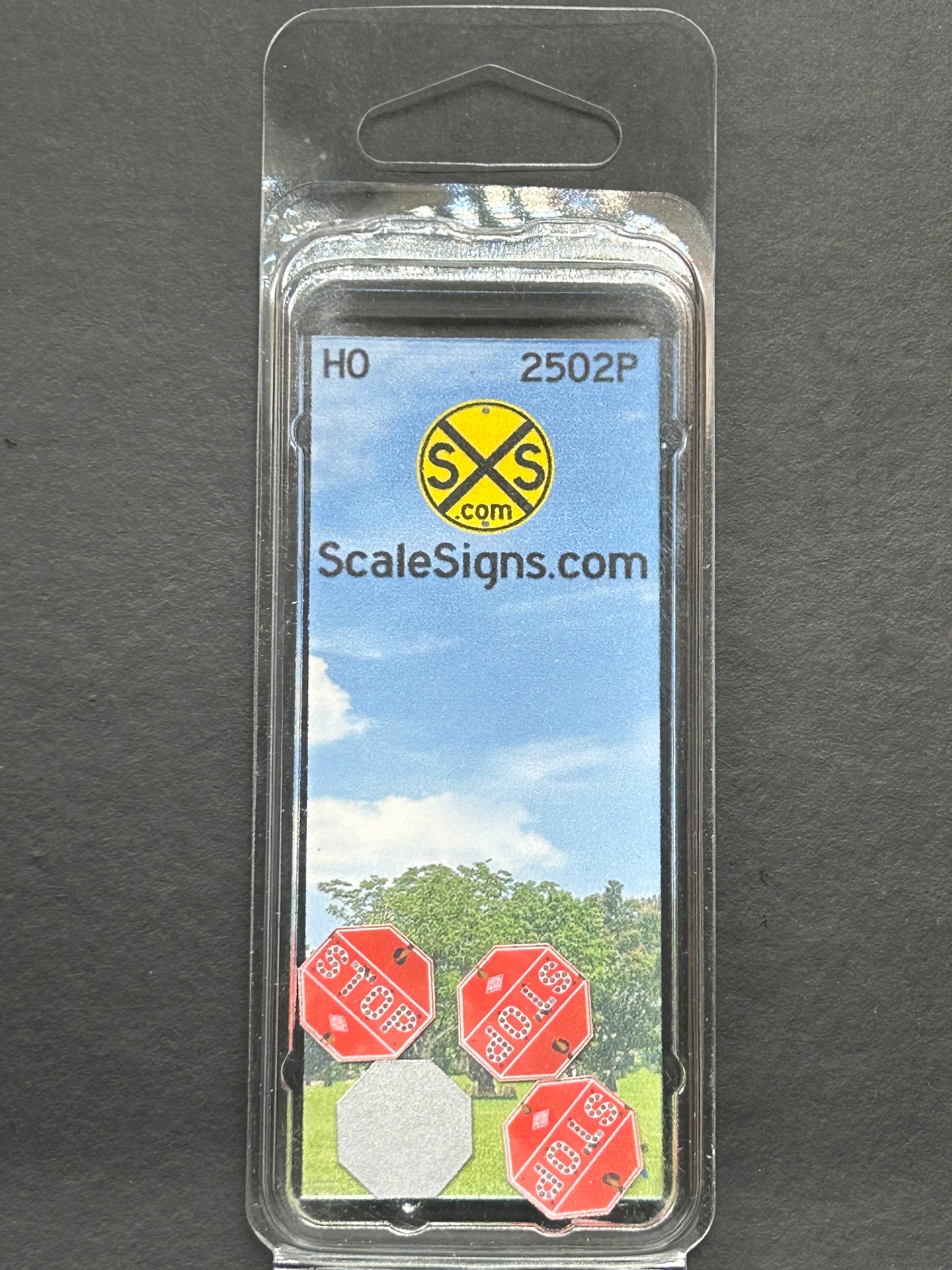 Detailed Model Street and Railroad Signs in 1:87 HO Scale – ScaleSigns.com