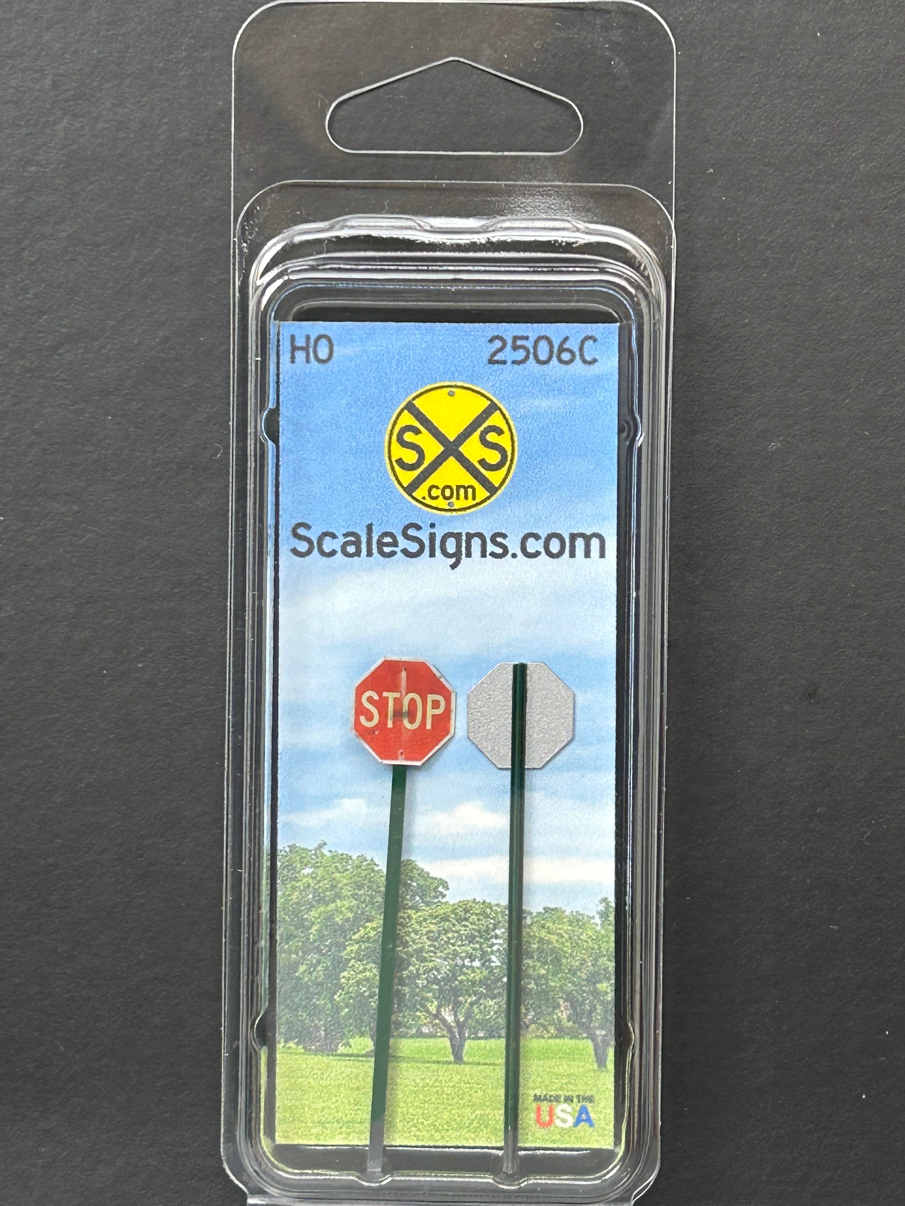 Detailed Model Street and Railroad Signs in 1:87 HO Scale – ScaleSigns.com