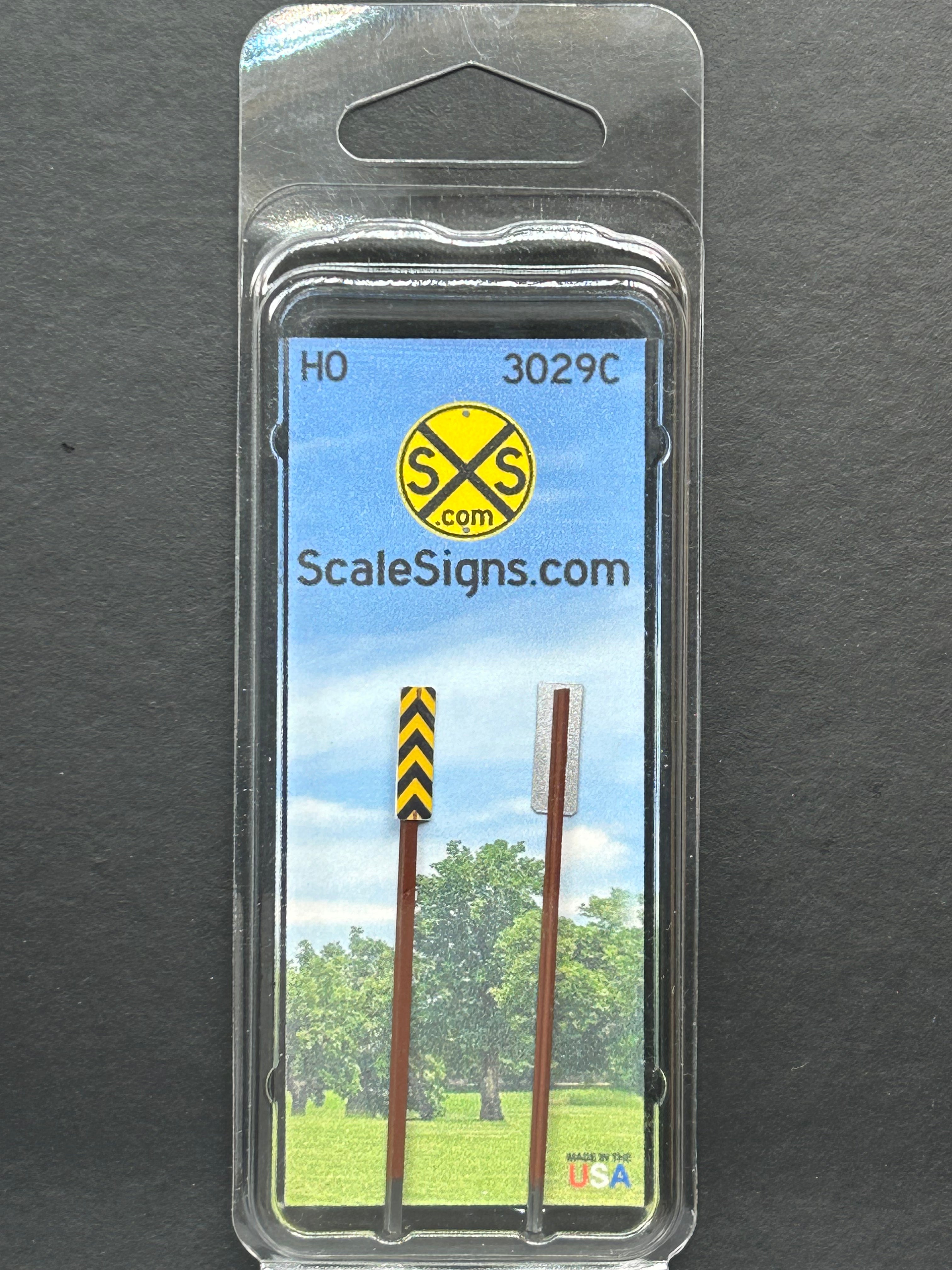 Detailed Model Street and Railroad Signs in 1:87 HO Scale – ScaleSigns.com