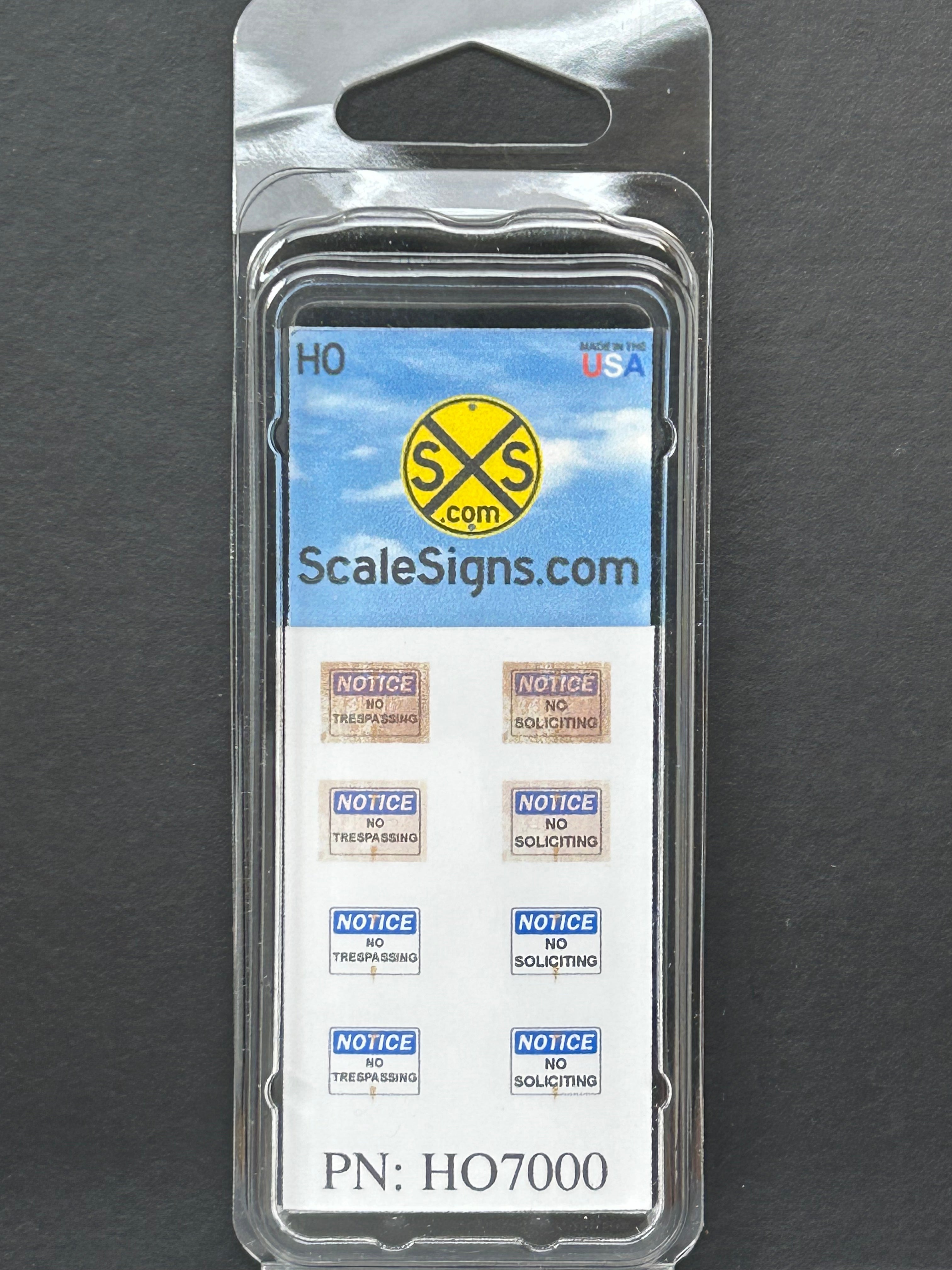 🟢 No Trespassing + No Soliciting – ScaleSigns.com