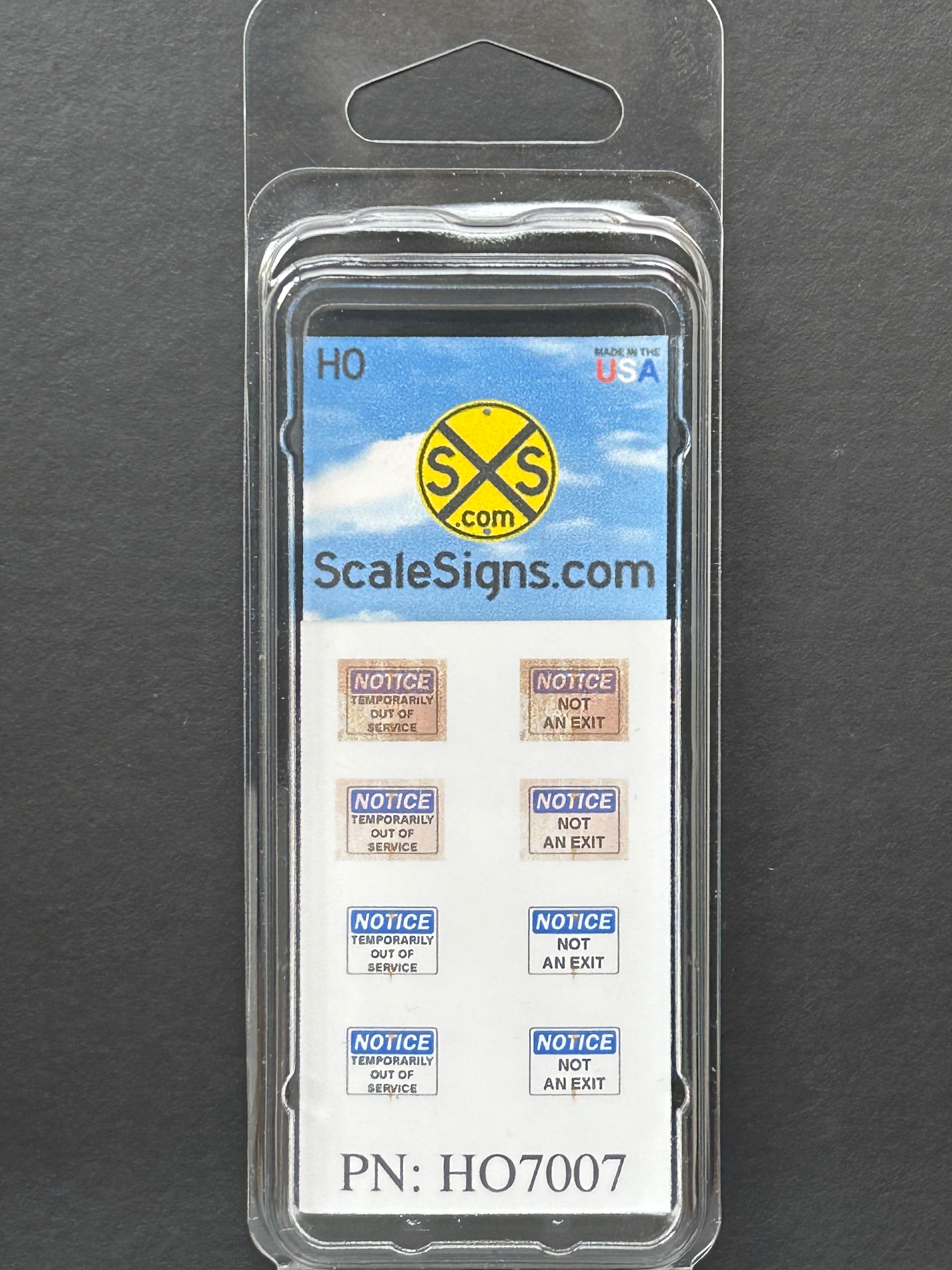 Scale Detailed Model Street and Railroad Signs in 1:87 HO Scale ...