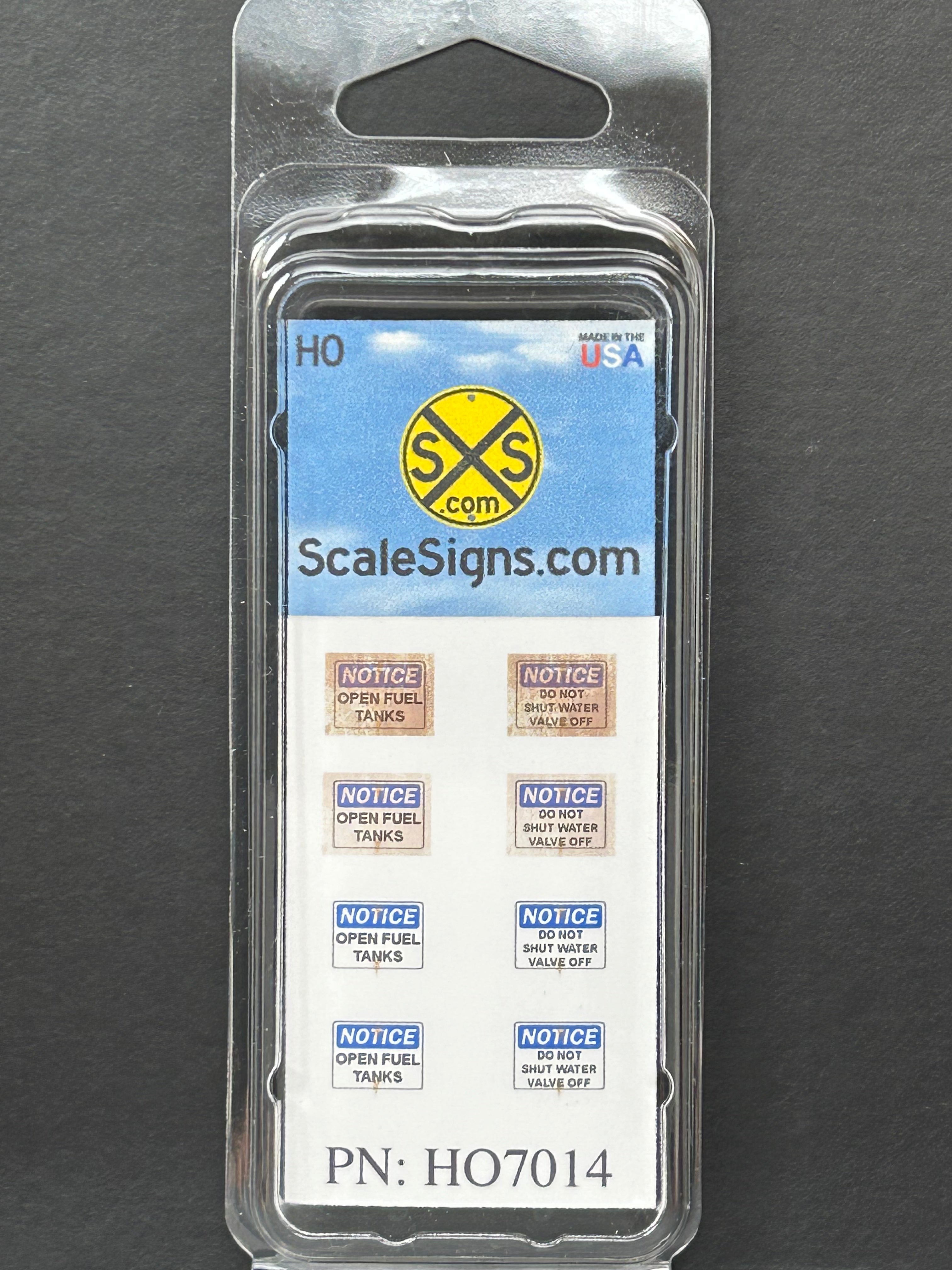 🟢 Open Fuel Tanks + Do Not Shut Water Valve Off – ScaleSigns.com