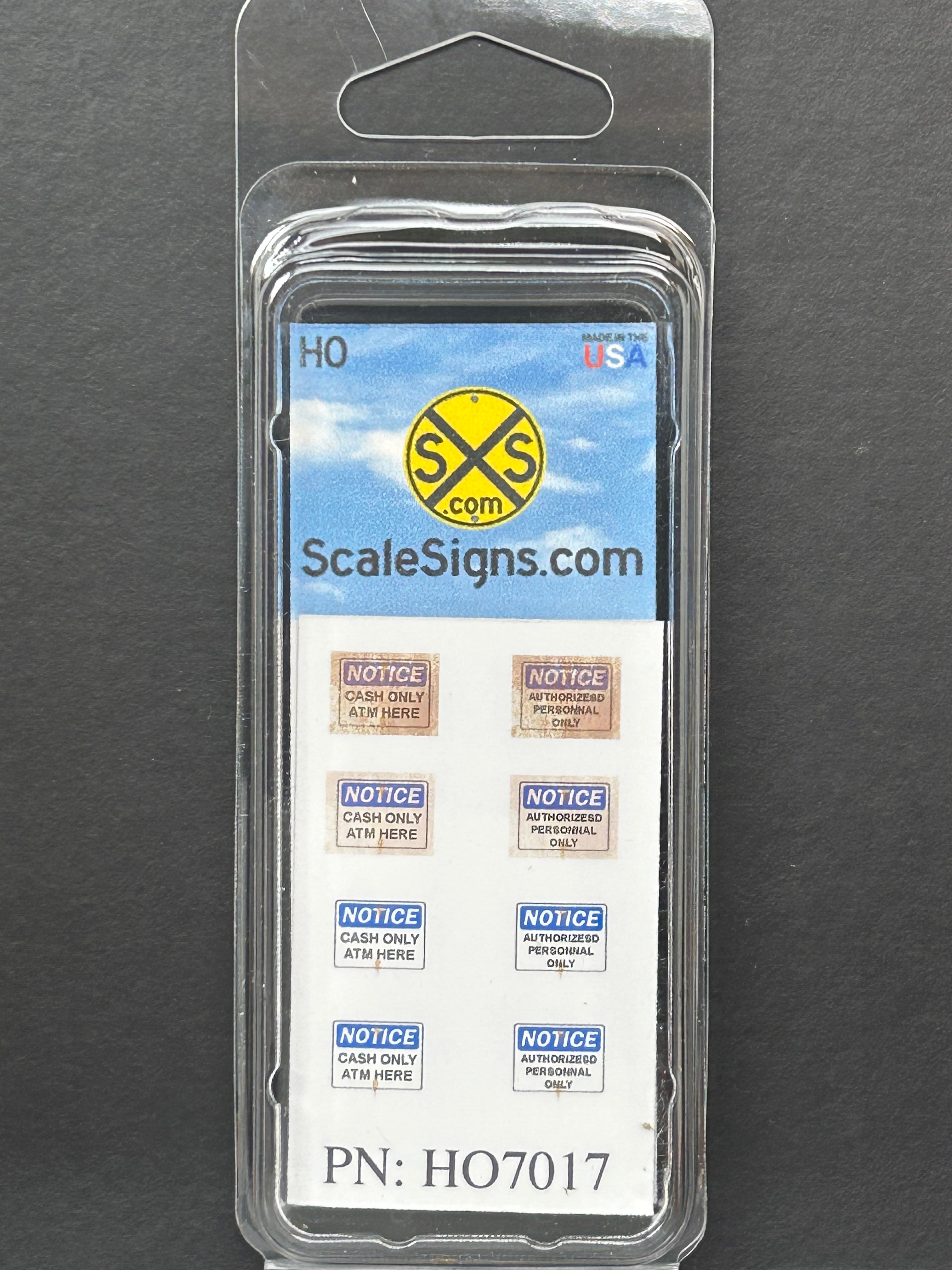 Scale Detailed Model Street and Railroad Signs in 1:87 HO Scale ...