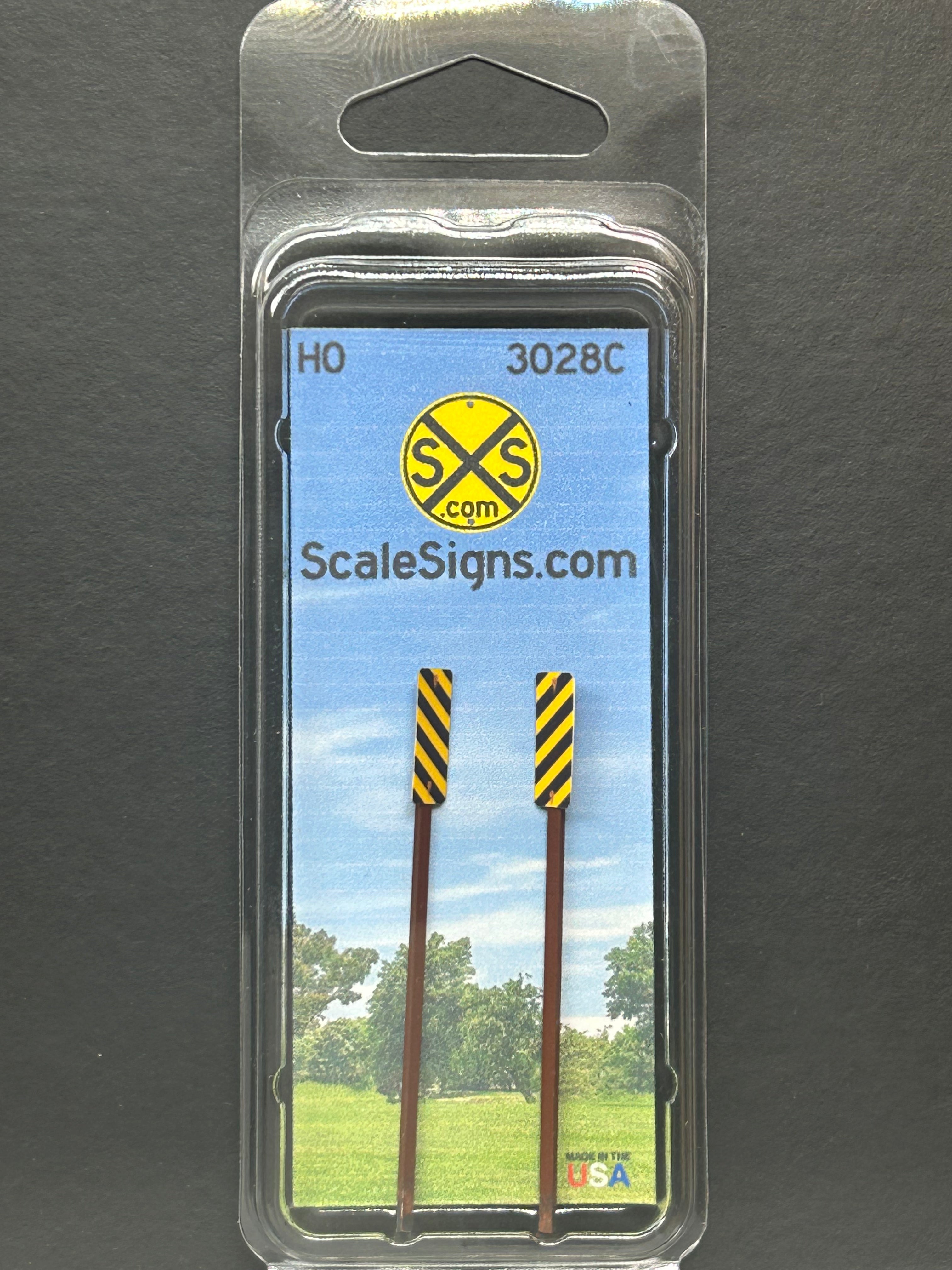 Detailed Model Street and Railroad Signs in 1:87 HO Scale – ScaleSigns.com