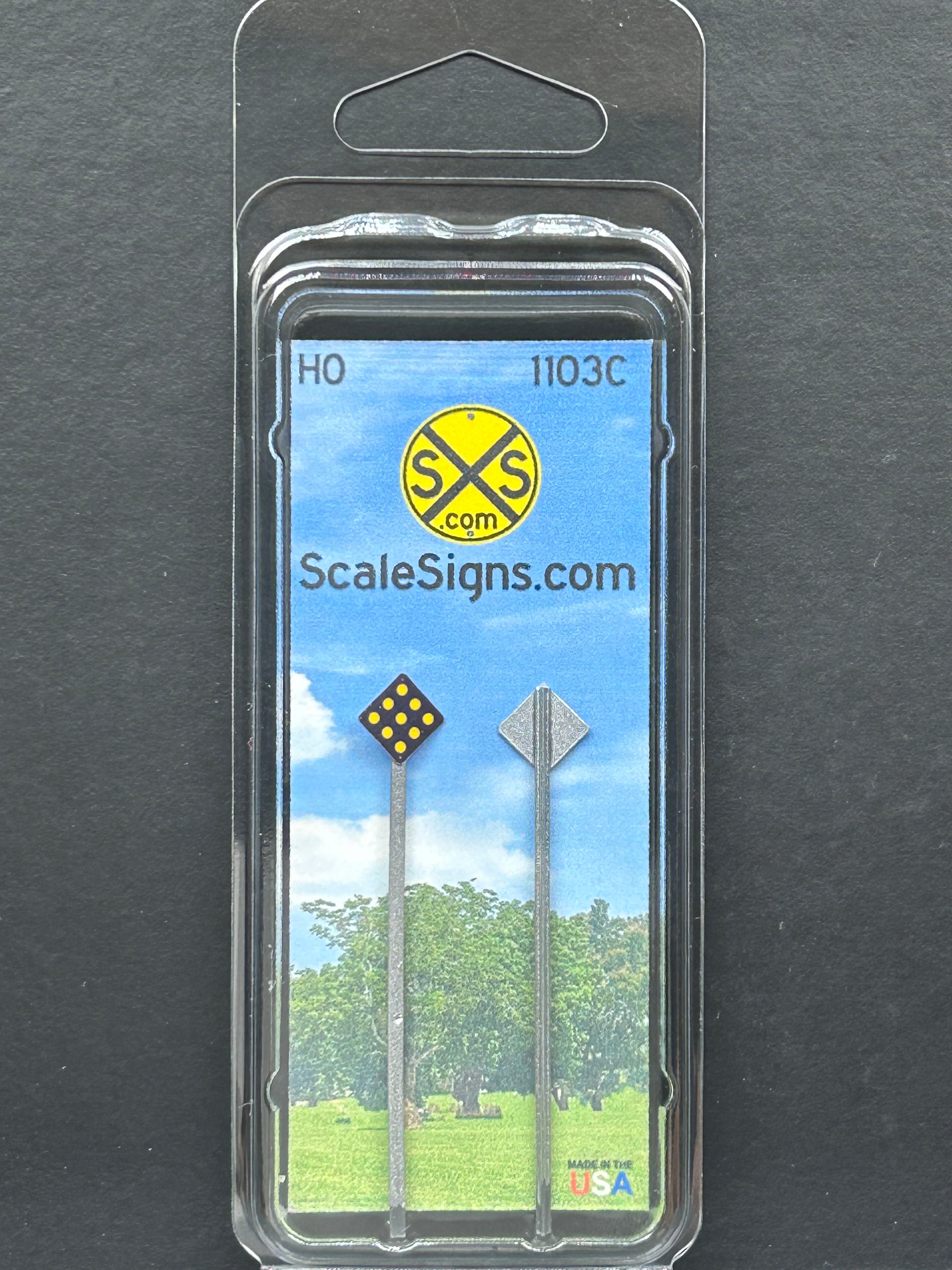Scale Detailed Model Street and Railroad Signs in 1:87 HO – ScaleSigns.com