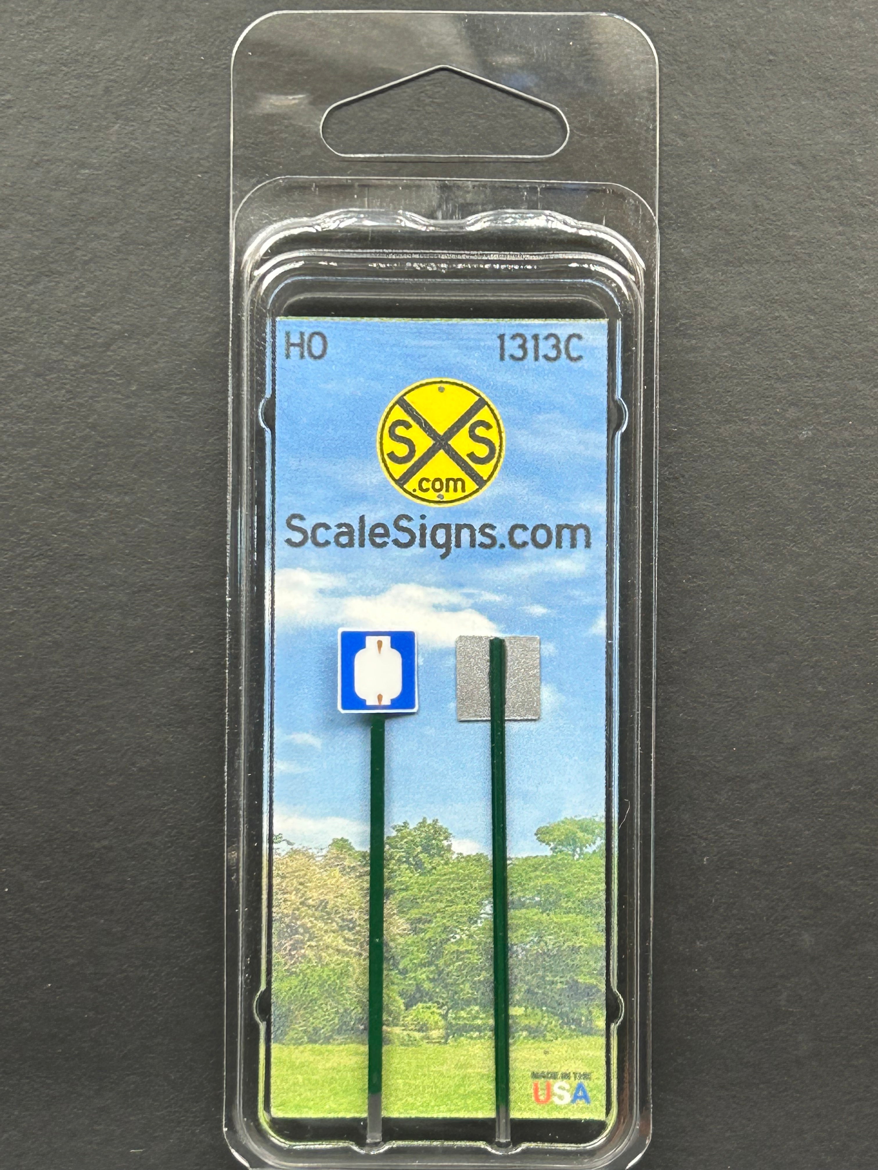 Scale Detailed Model Street and Railroad Signs in 1:87 HO – ScaleSigns.com