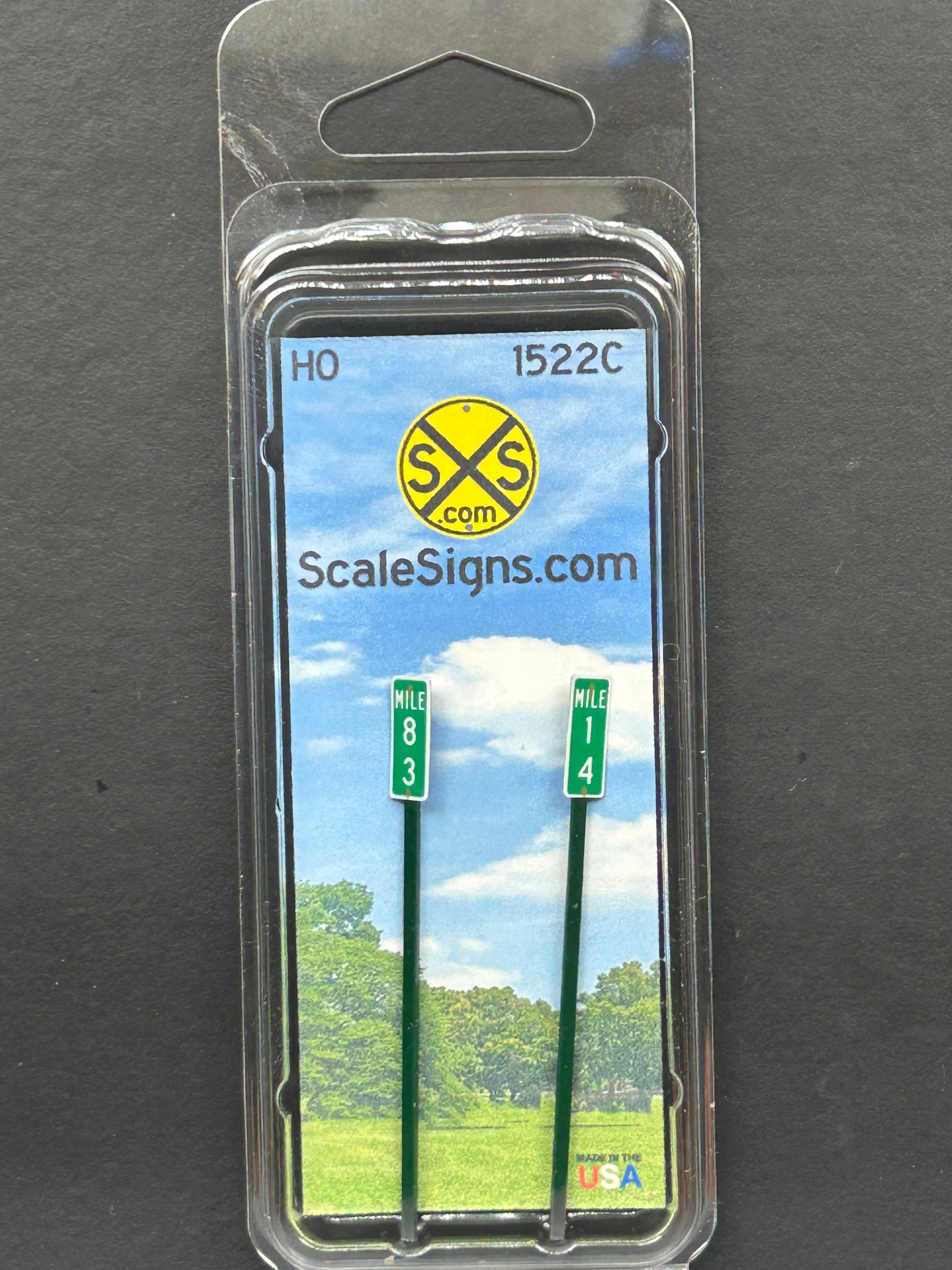 Scale Detailed Model Street and Railroad Signs in 1:87 HO – ScaleSigns.com