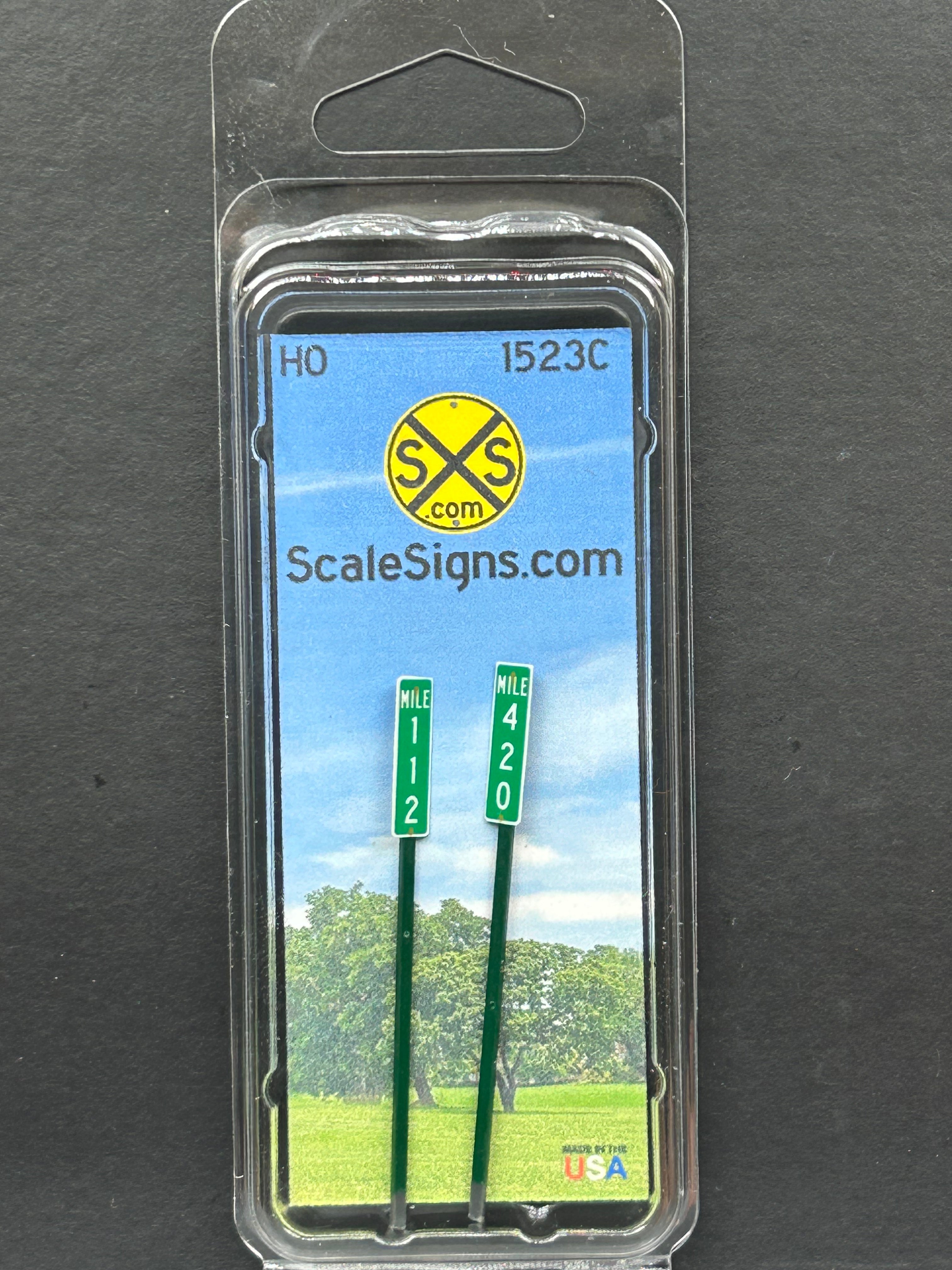 Scale Detailed Model Street and Railroad Signs in 1:87 HO – ScaleSigns.com