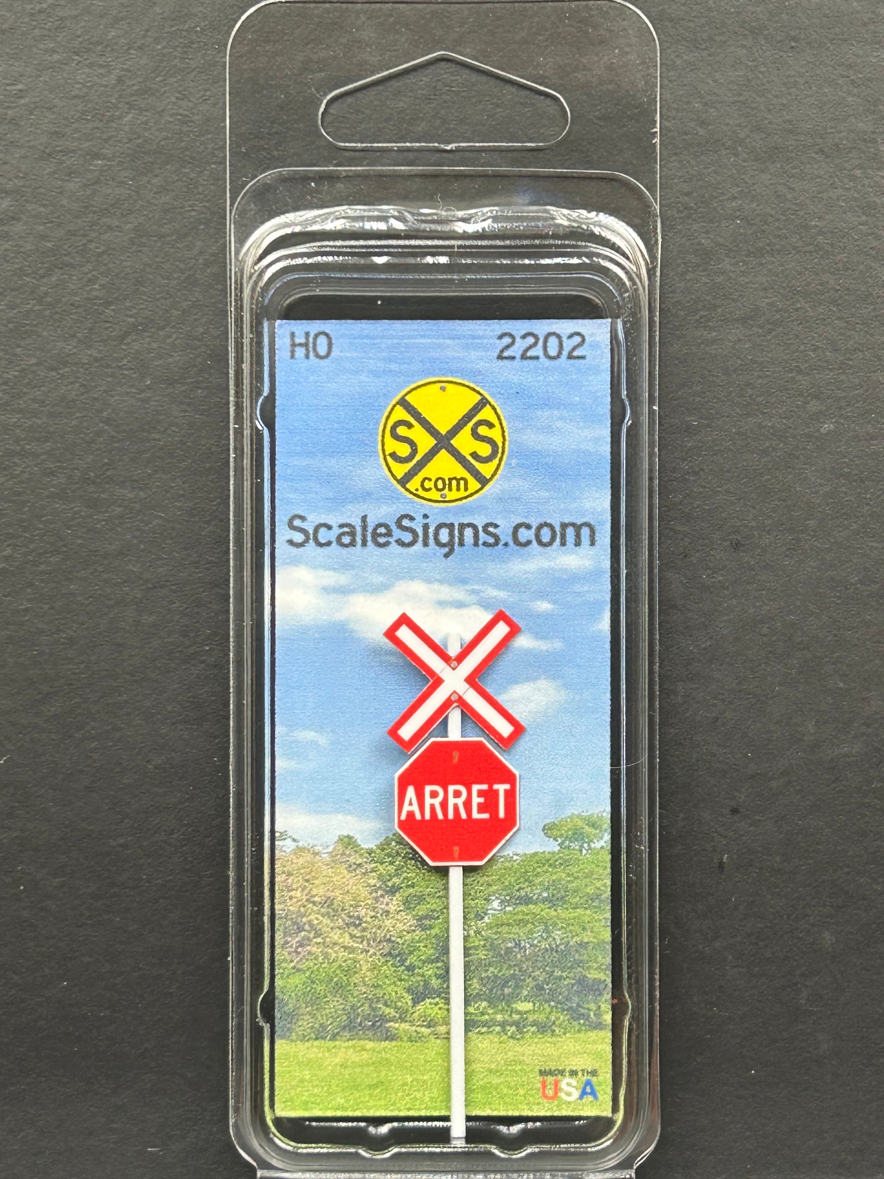 Scale Detailed Model Street and Railroad Signs in 1:87 HO – ScaleSigns.com