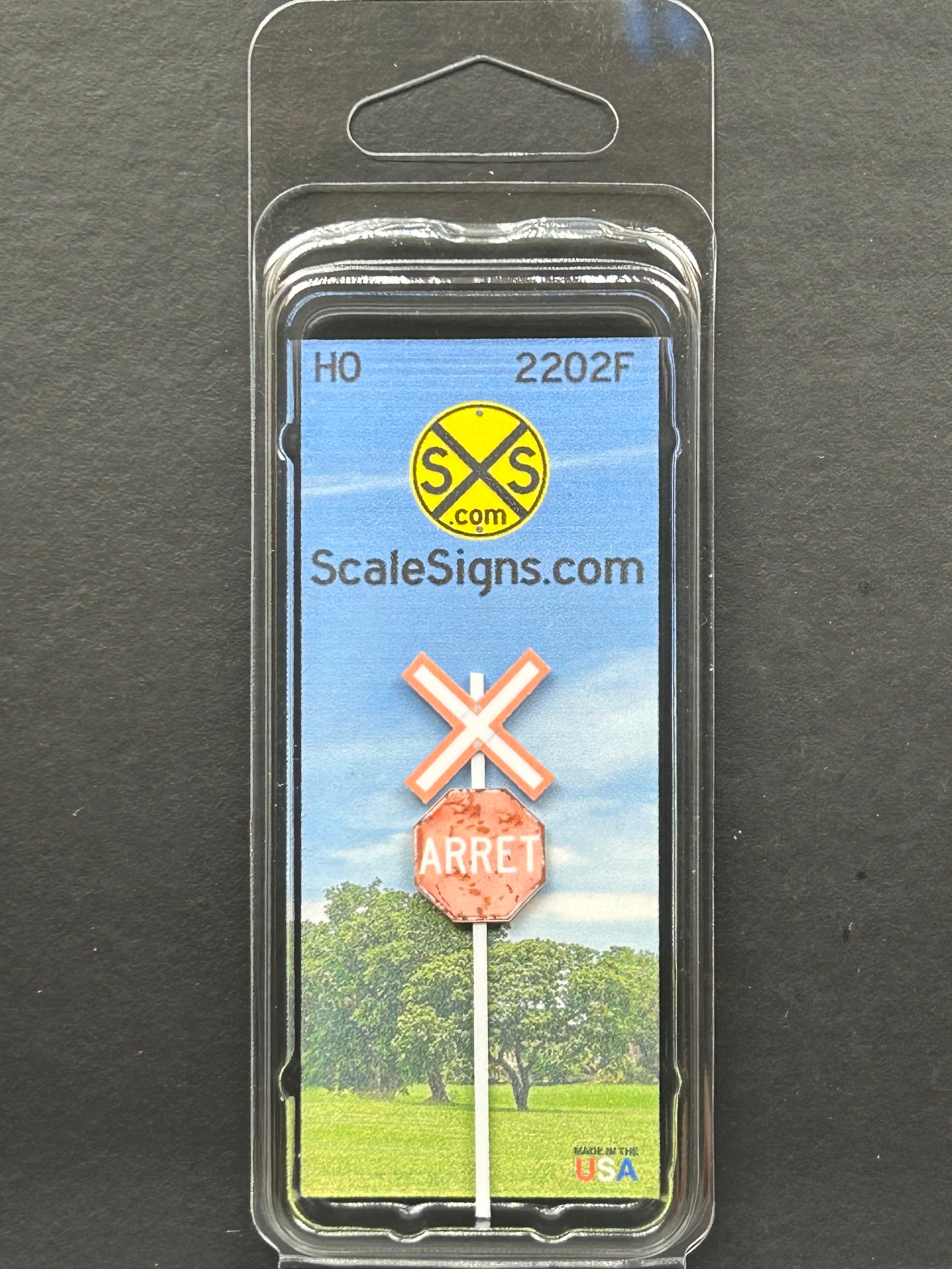 Scale Detailed Model Street and Railroad Signs in 1:87 HO – ScaleSigns.com