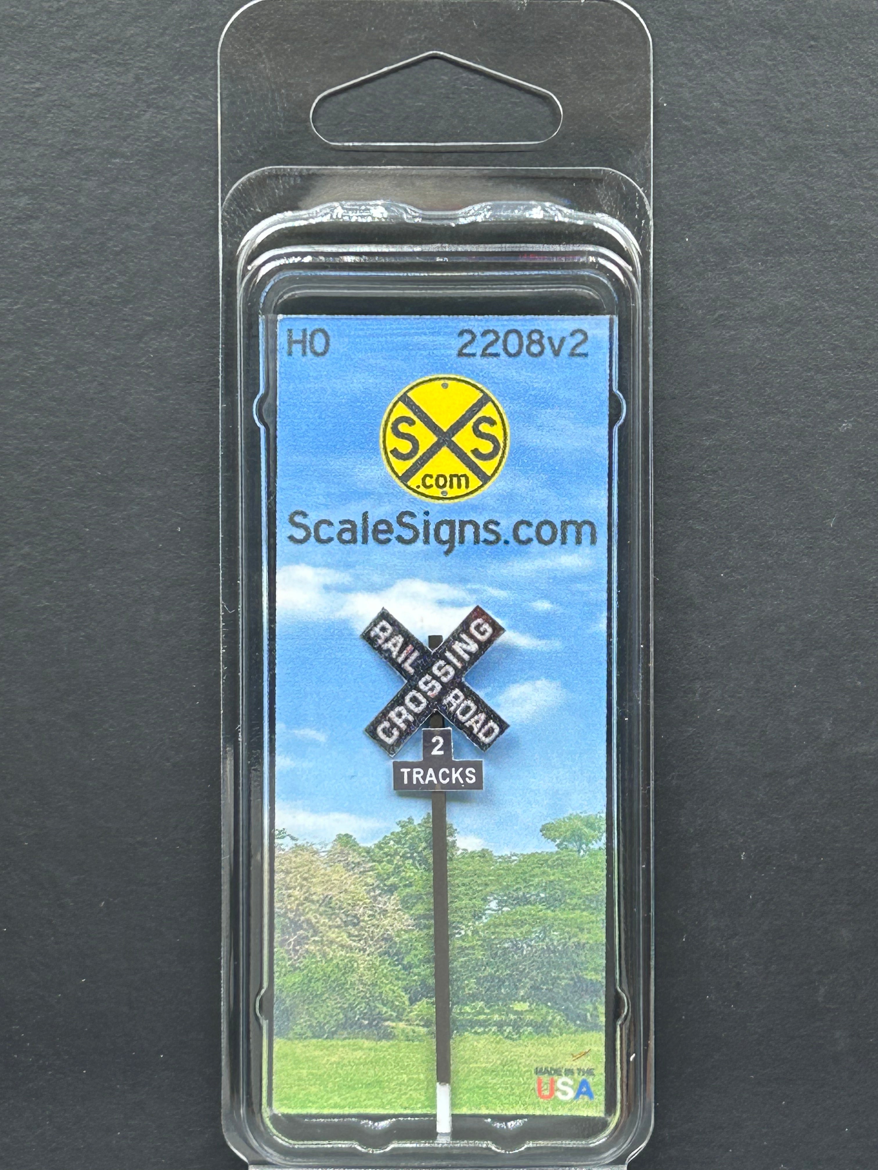 Scale Detailed Model Street and Railroad Signs in 1:87 HO – ScaleSigns.com