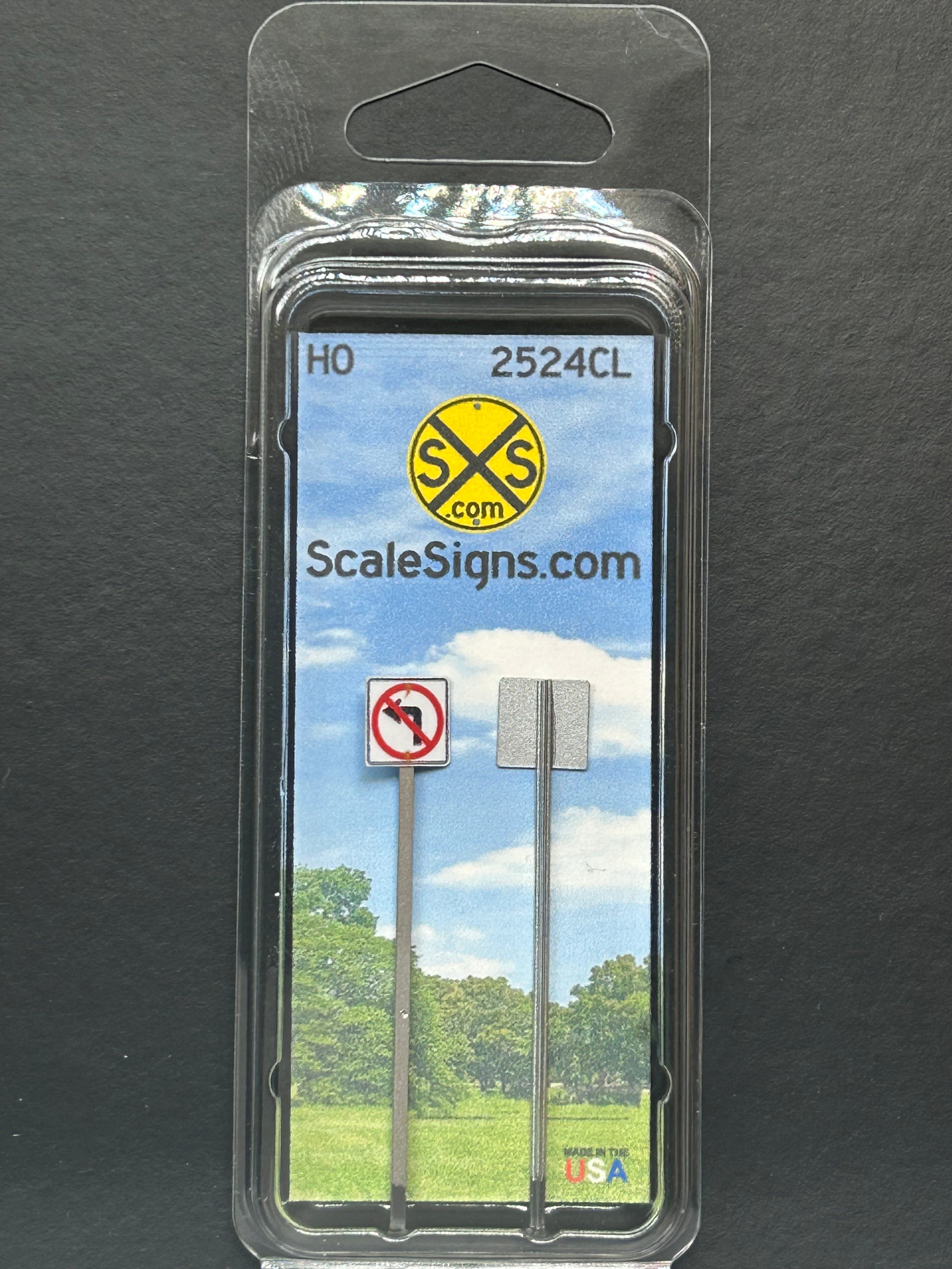 1:87 HO Scale Model Street Stop & Prohibited Signs – ScaleSigns.com