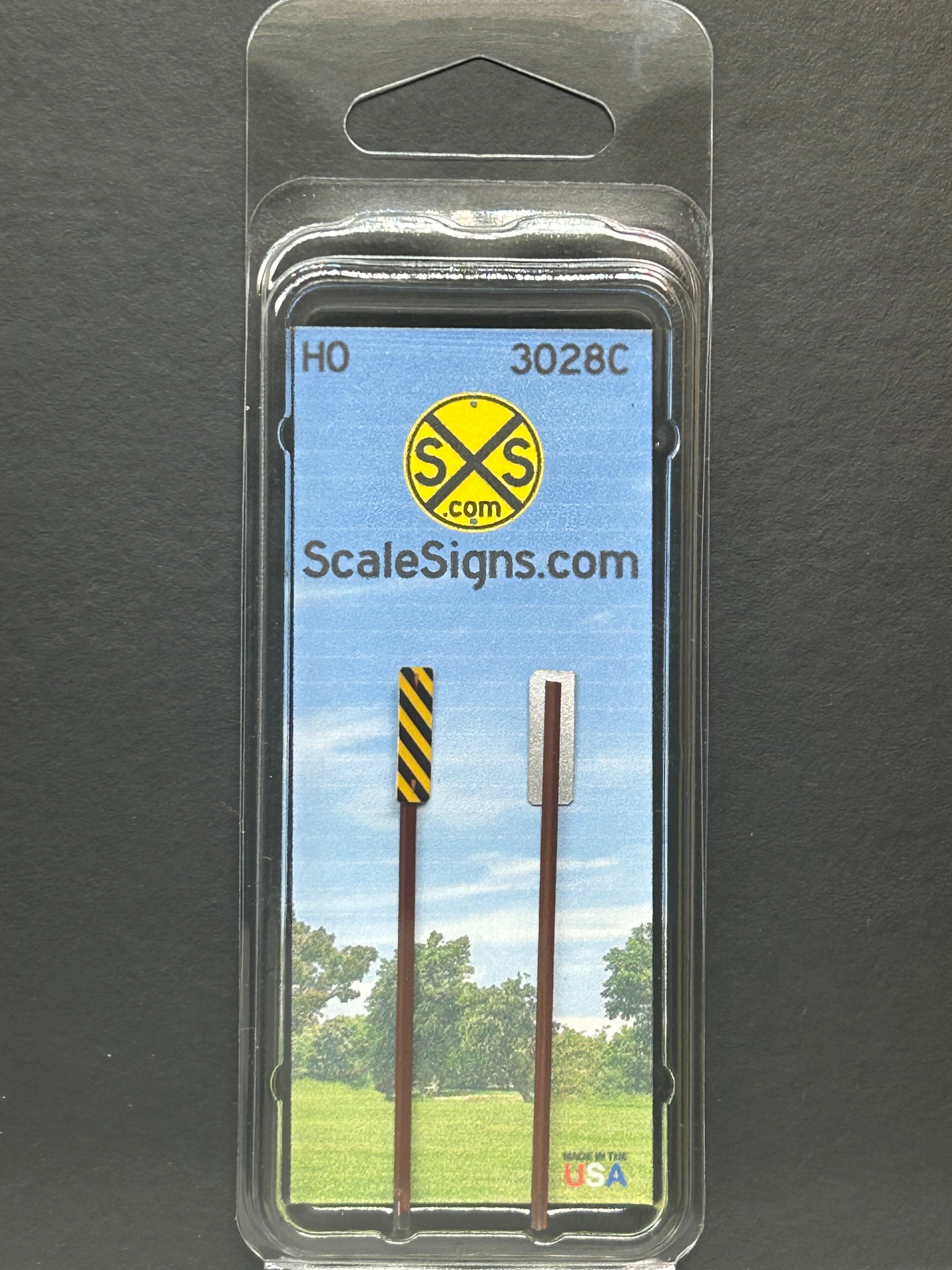 Detailed Model Street and Railroad Signs in 1:87 HO Scale – ScaleSigns.com