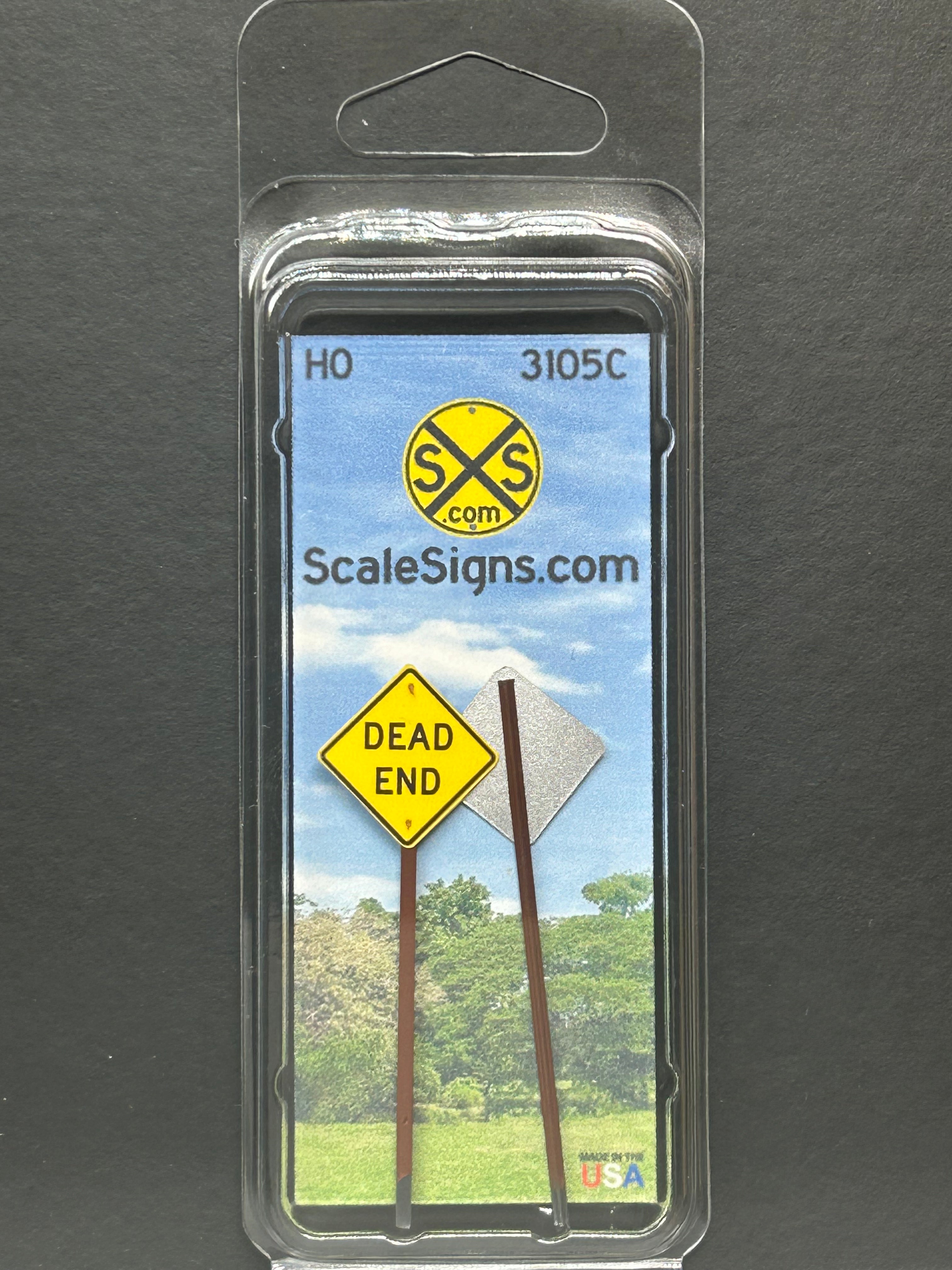 Scale Detailed Model Street and Railroad Signs in 1:87 HO – ScaleSigns.com