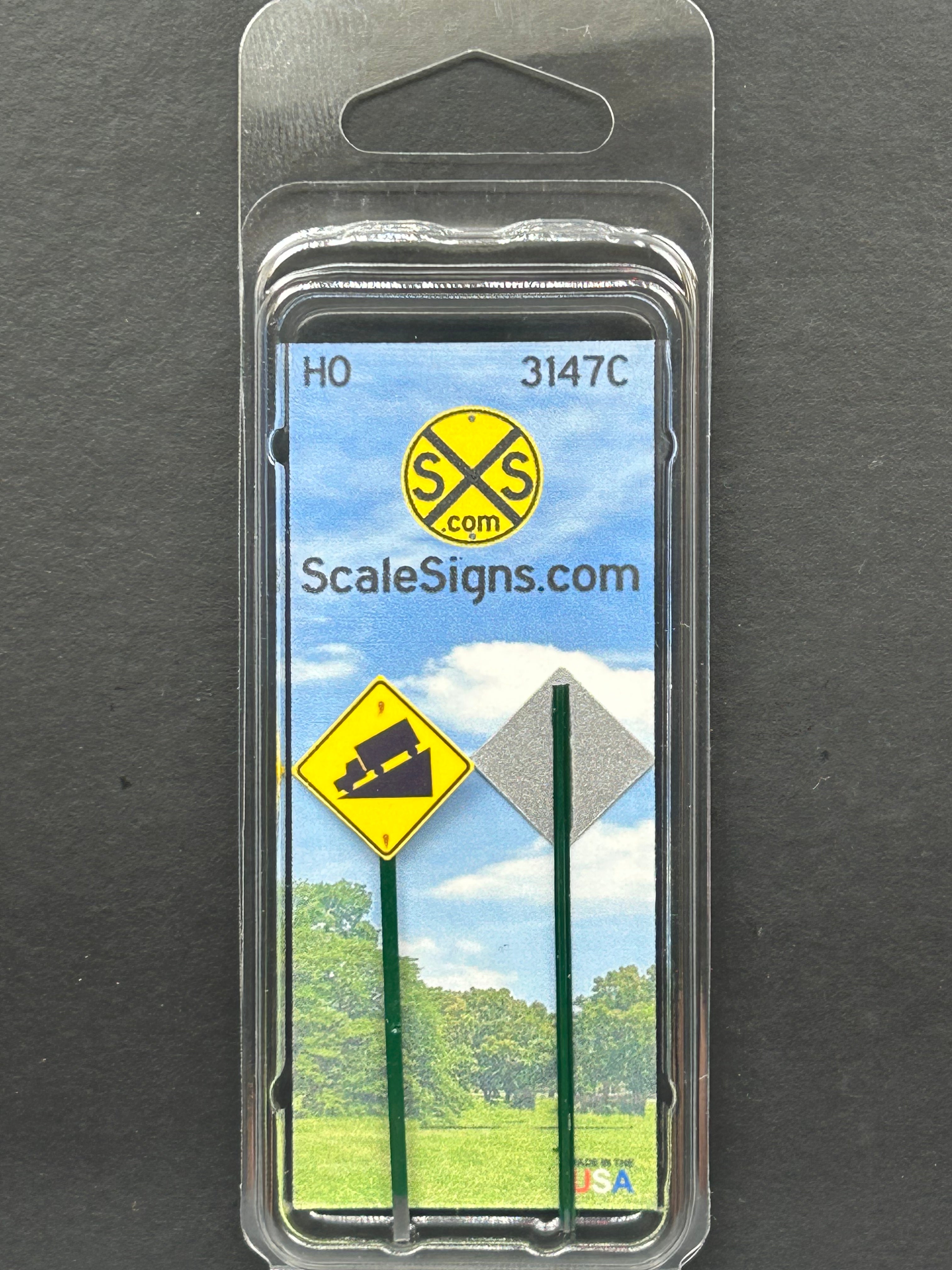 Scale Detailed Model Street and Railroad Signs in 1:87 HO – ScaleSigns.com