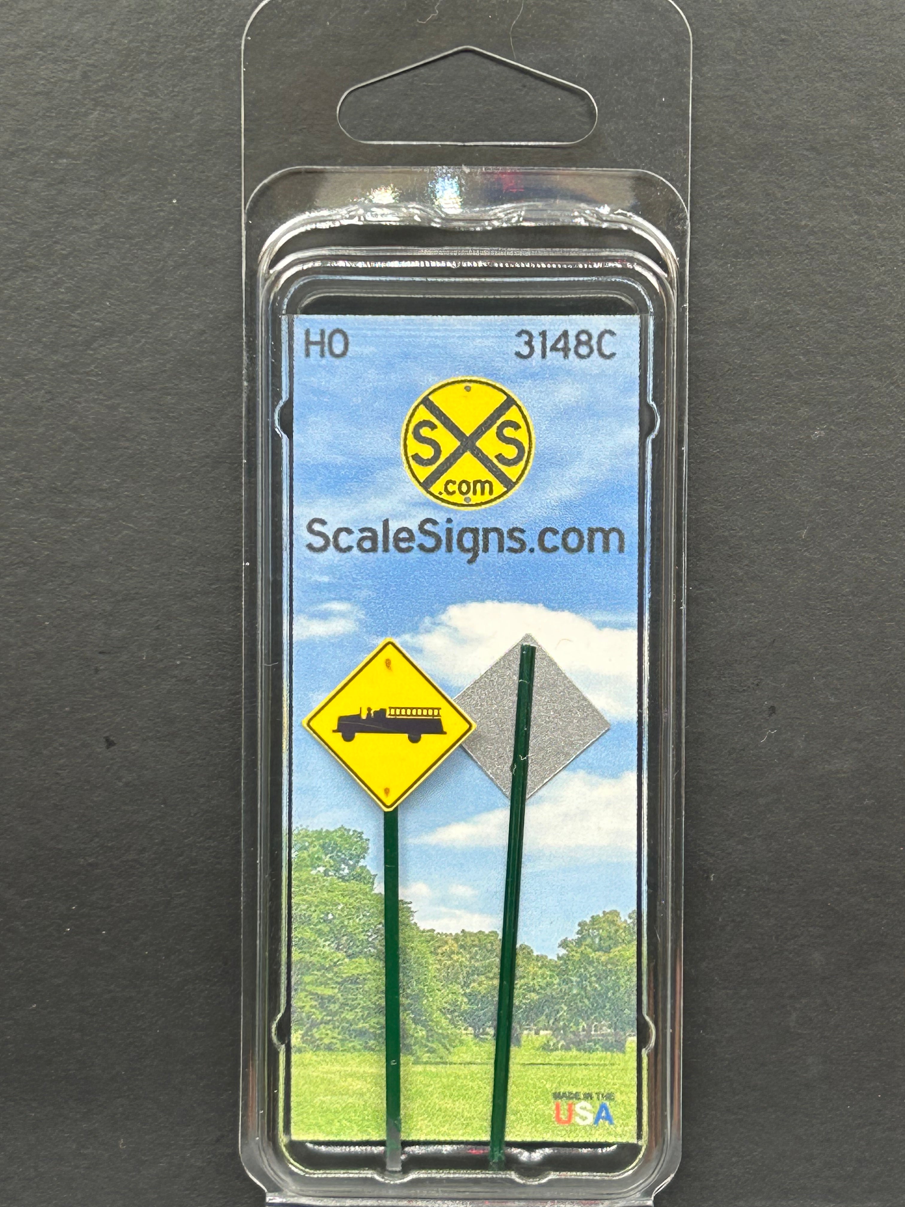 Scale Detailed Model Street and Railroad Signs in 1:87 HO – ScaleSigns.com