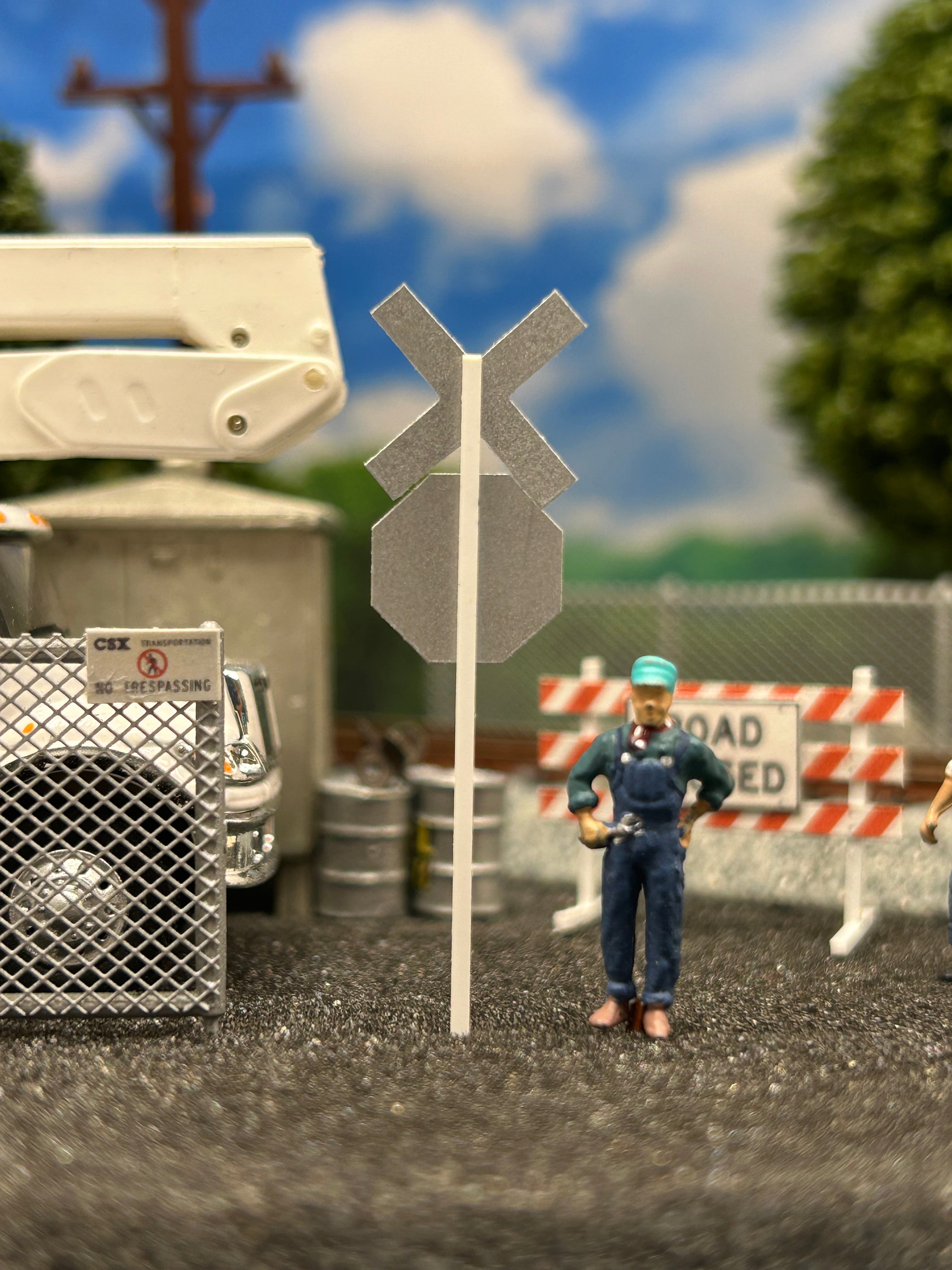Scale Detailed Model Street and Railroad Signs in 1:87 HO – ScaleSigns.com