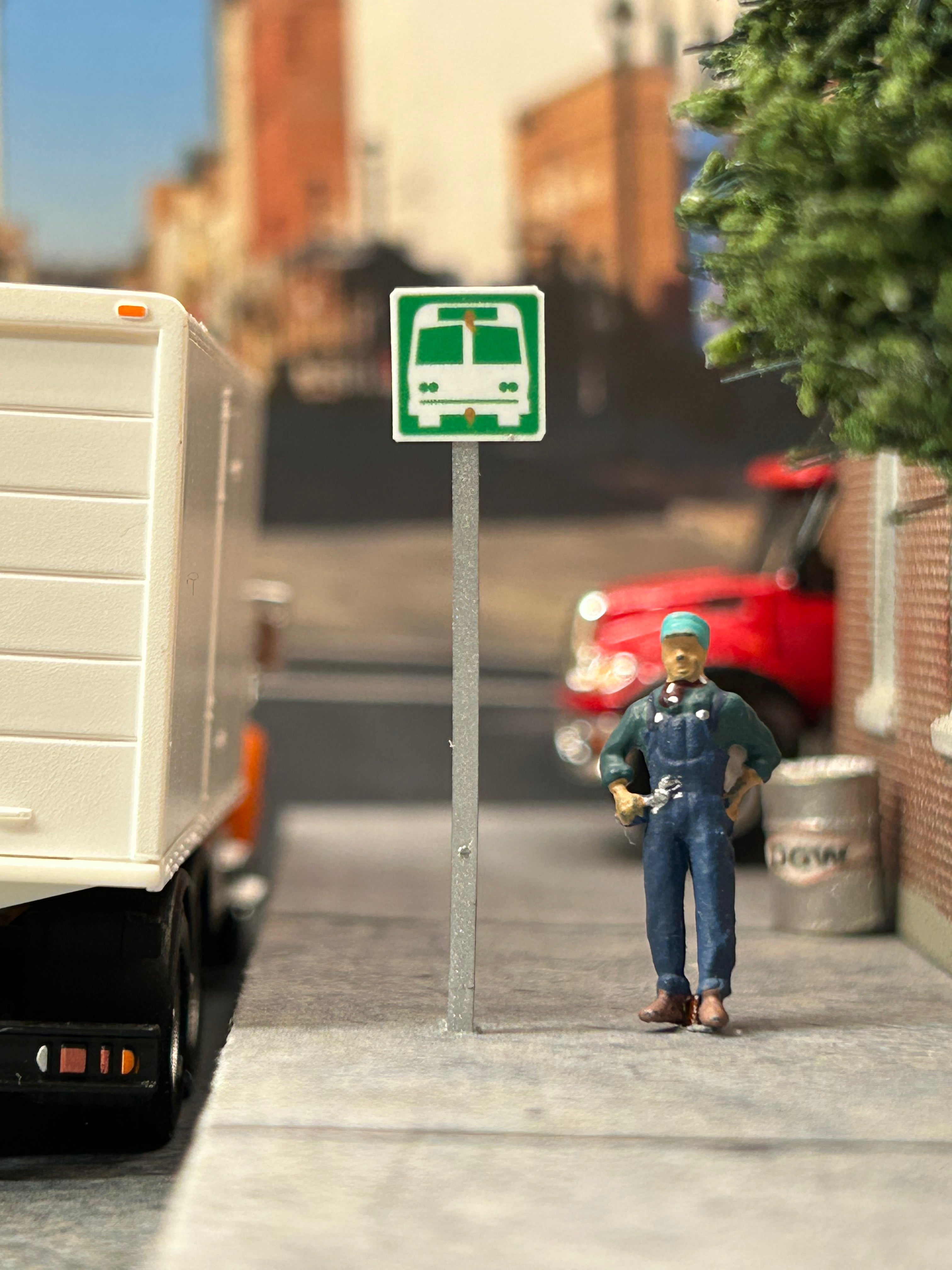 Scale Detailed Model Street and Railroad Signs in 1:87 HO Scale ...