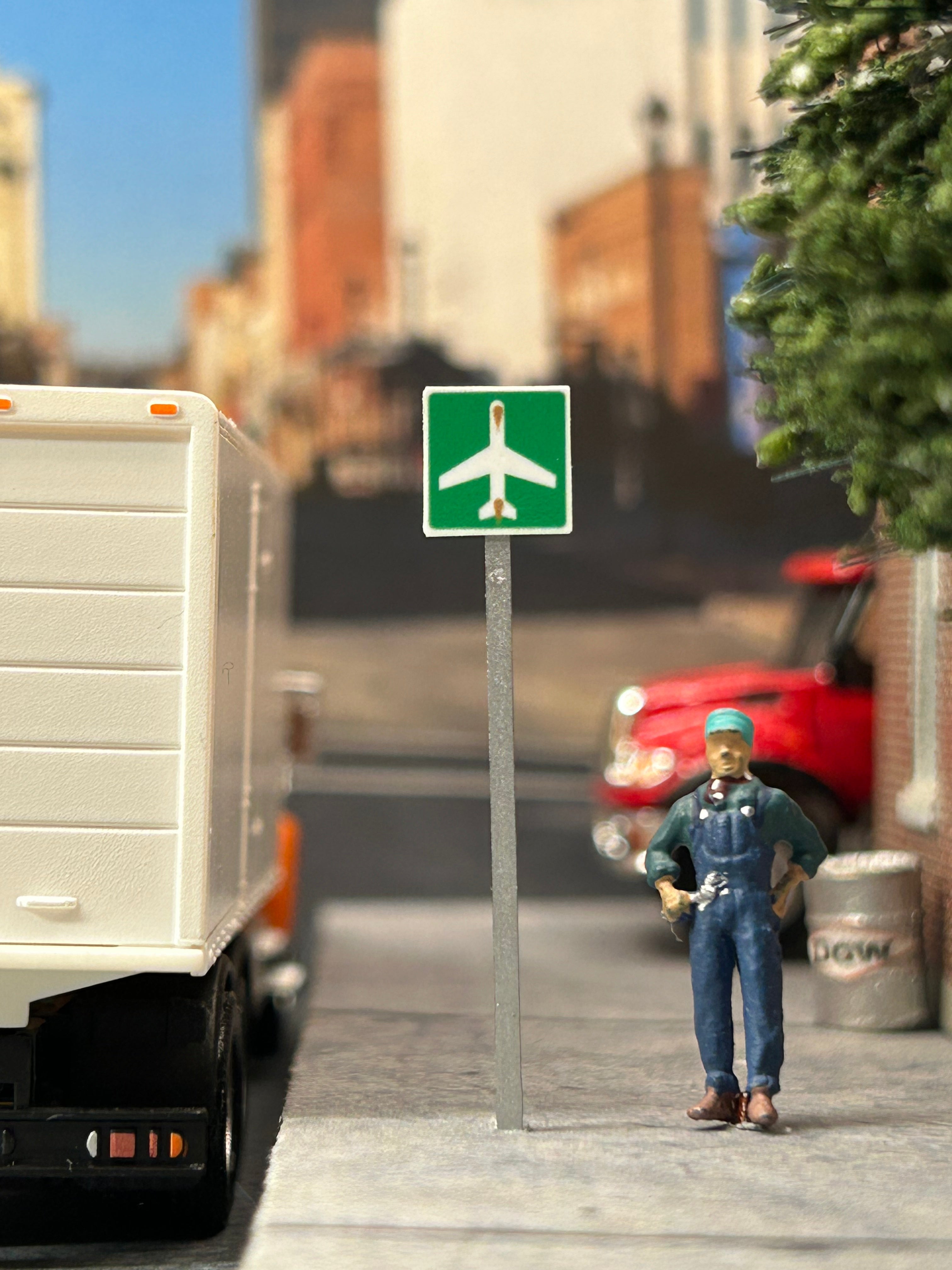 Scale Detailed Model Street and Railroad Signs in 1:87 HO Scale ...