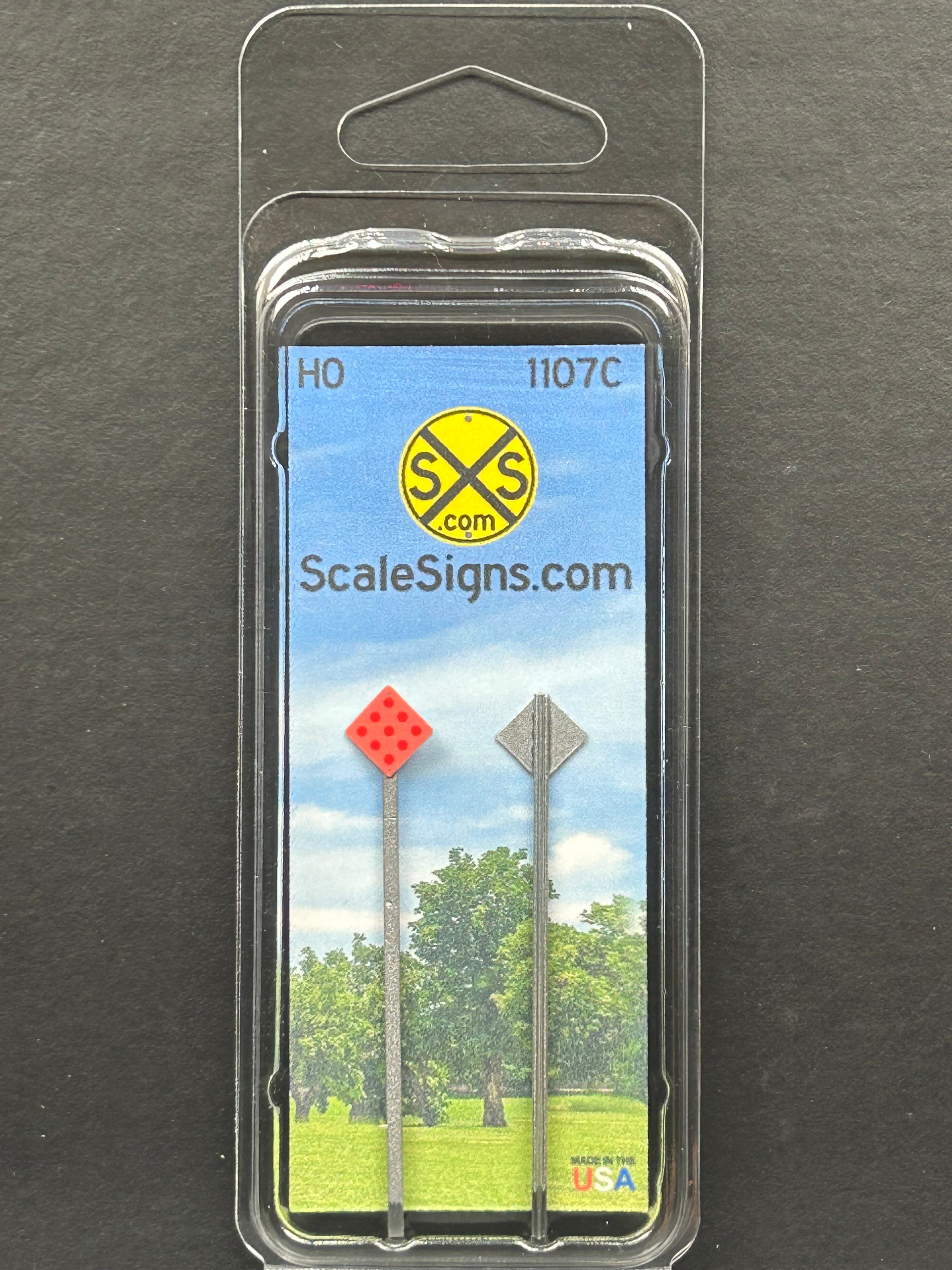 Scale Detailed Model Street and Railroad Signs in 1:87 HO – ScaleSigns.com
